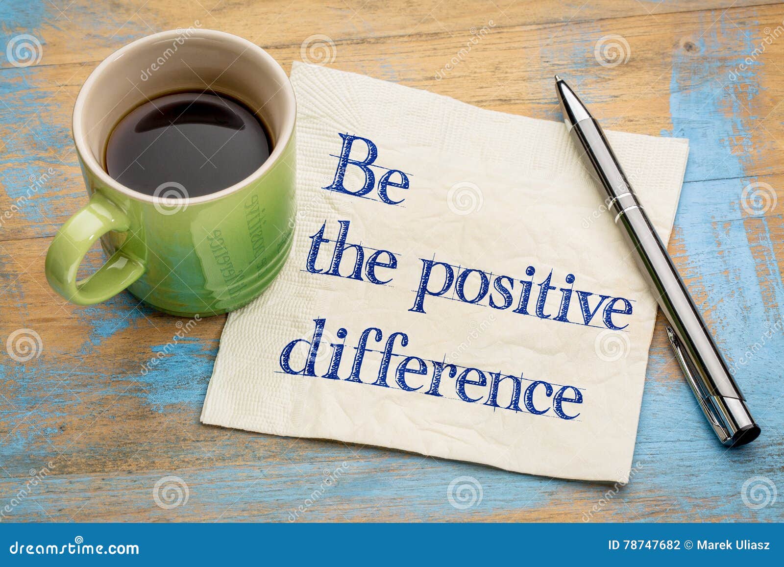 Be the positive difference stock photo. Image of espresso - 78747682