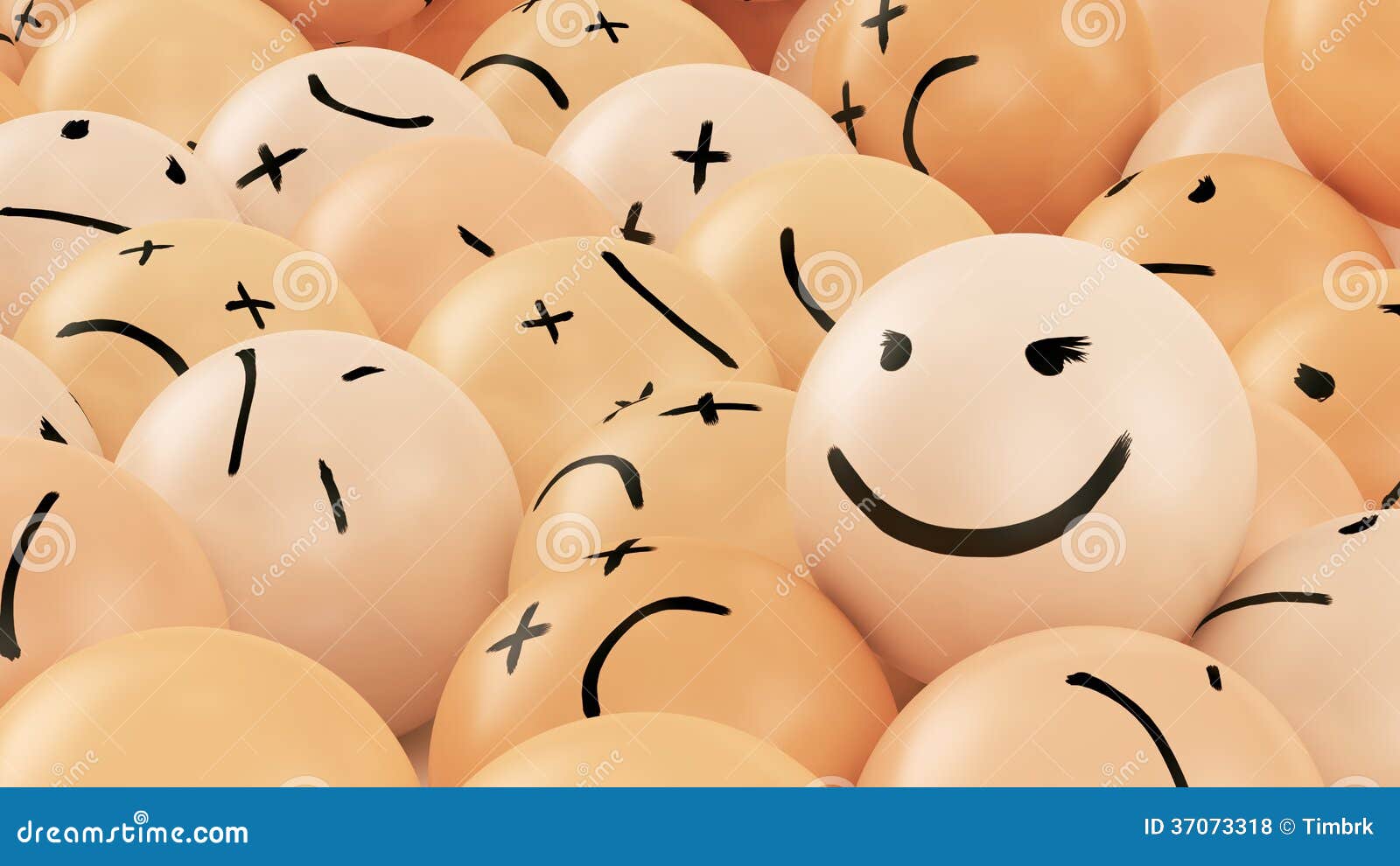 Be positive stock illustration. Illustration of concept - 37073318