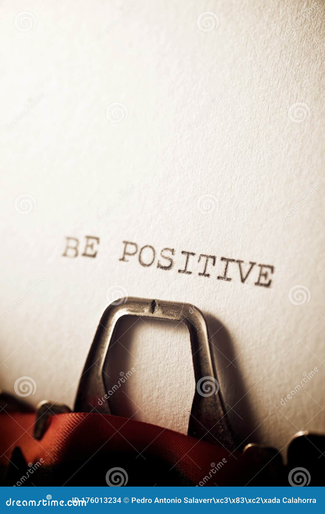 Be Positive text stock photo. Image of copy, classic - 176013234