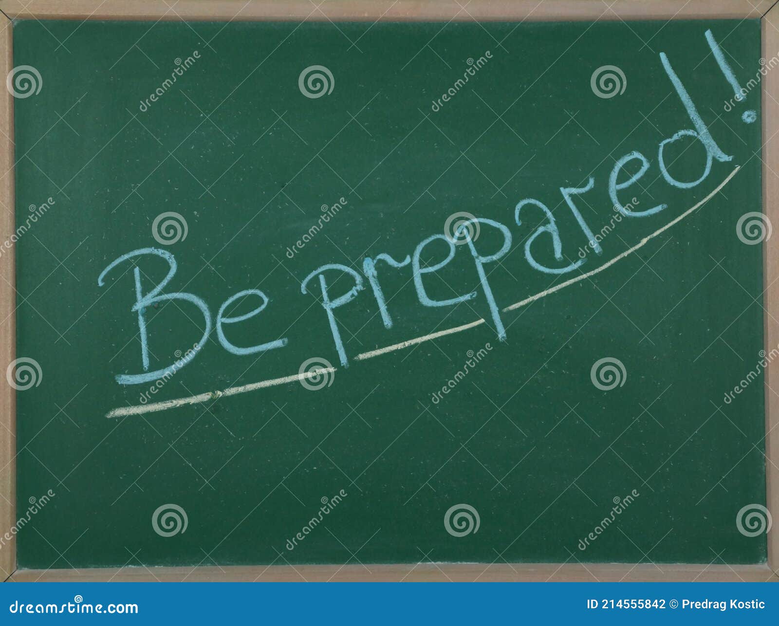 Be prepared! stock photo. Image of presentation, advertising - 214555842