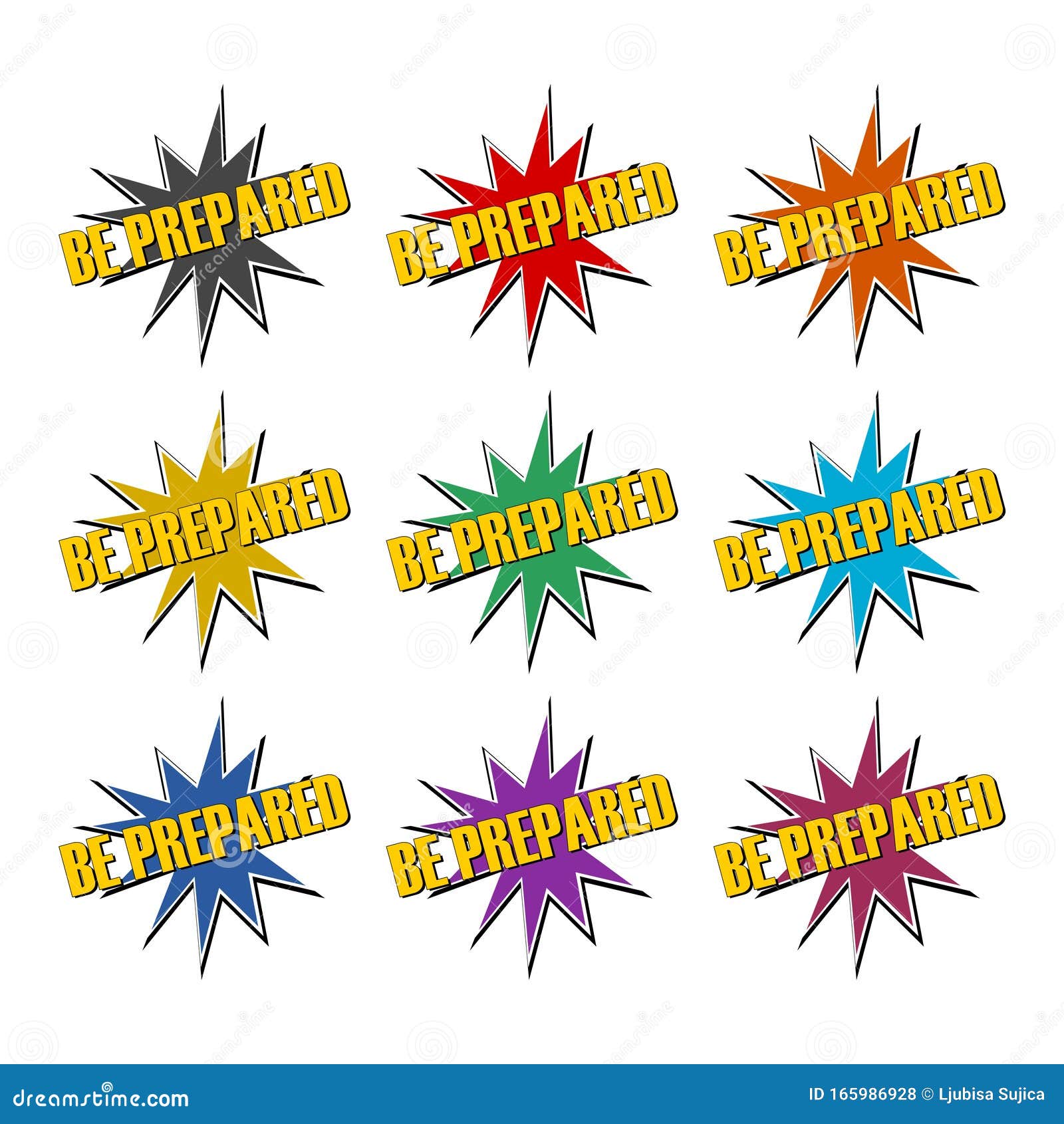 Be Prepared Icon Isolated on White Background Stock Vector ...