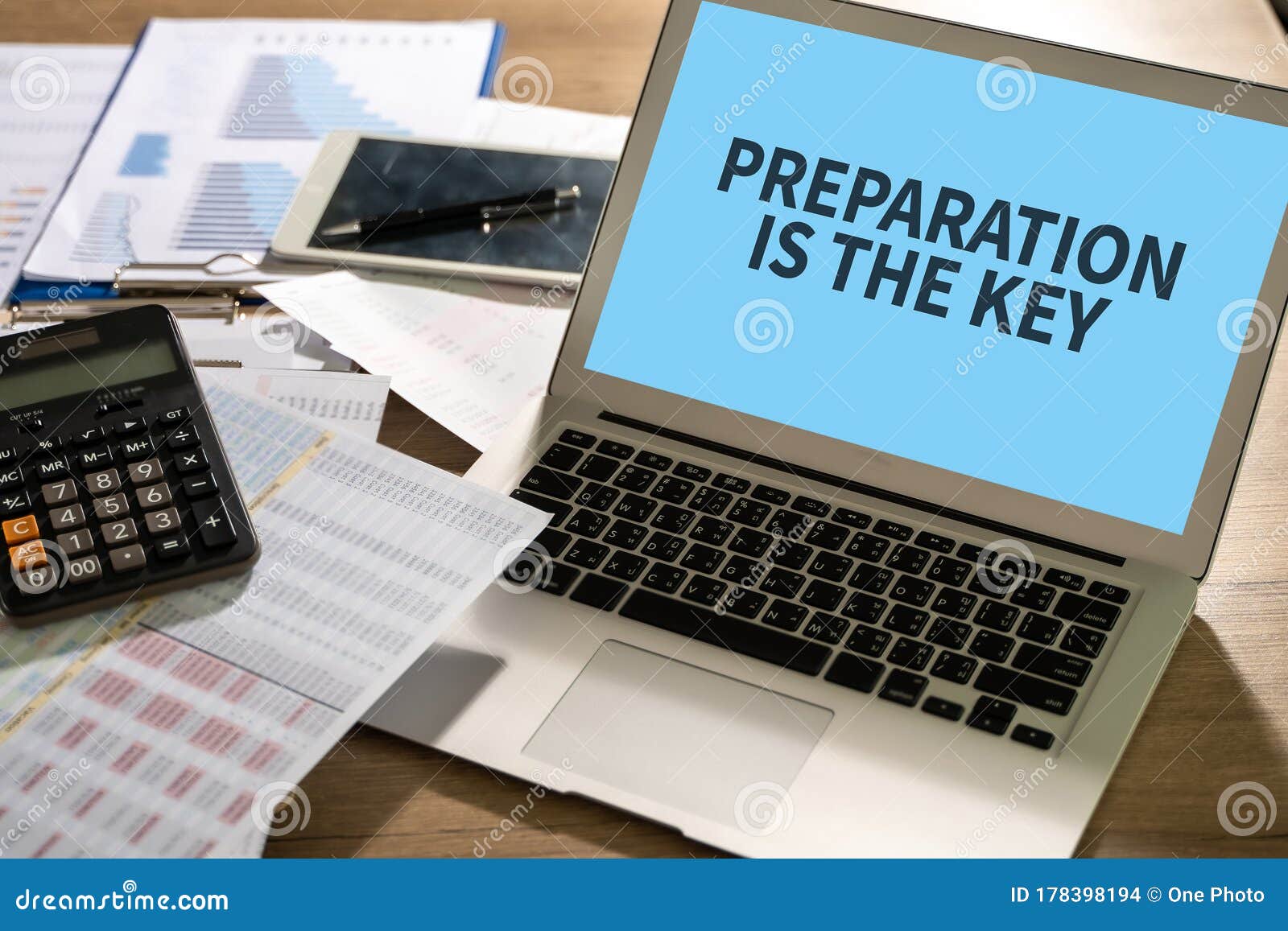 BE PREPARED and PREPARATION is the KEY Plan, Prepare, Perform Stock ...