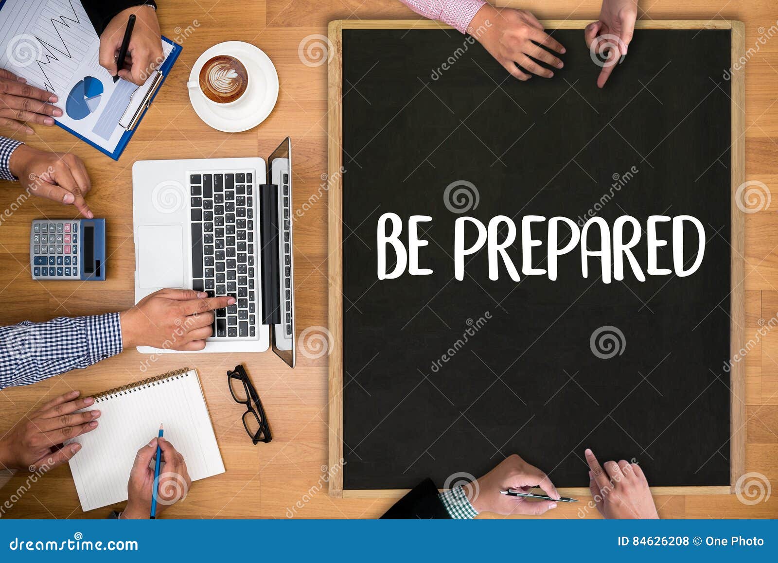 BE PREPARED and PREPARATION is the KEY Plan, Prepare, Perform Stock ...