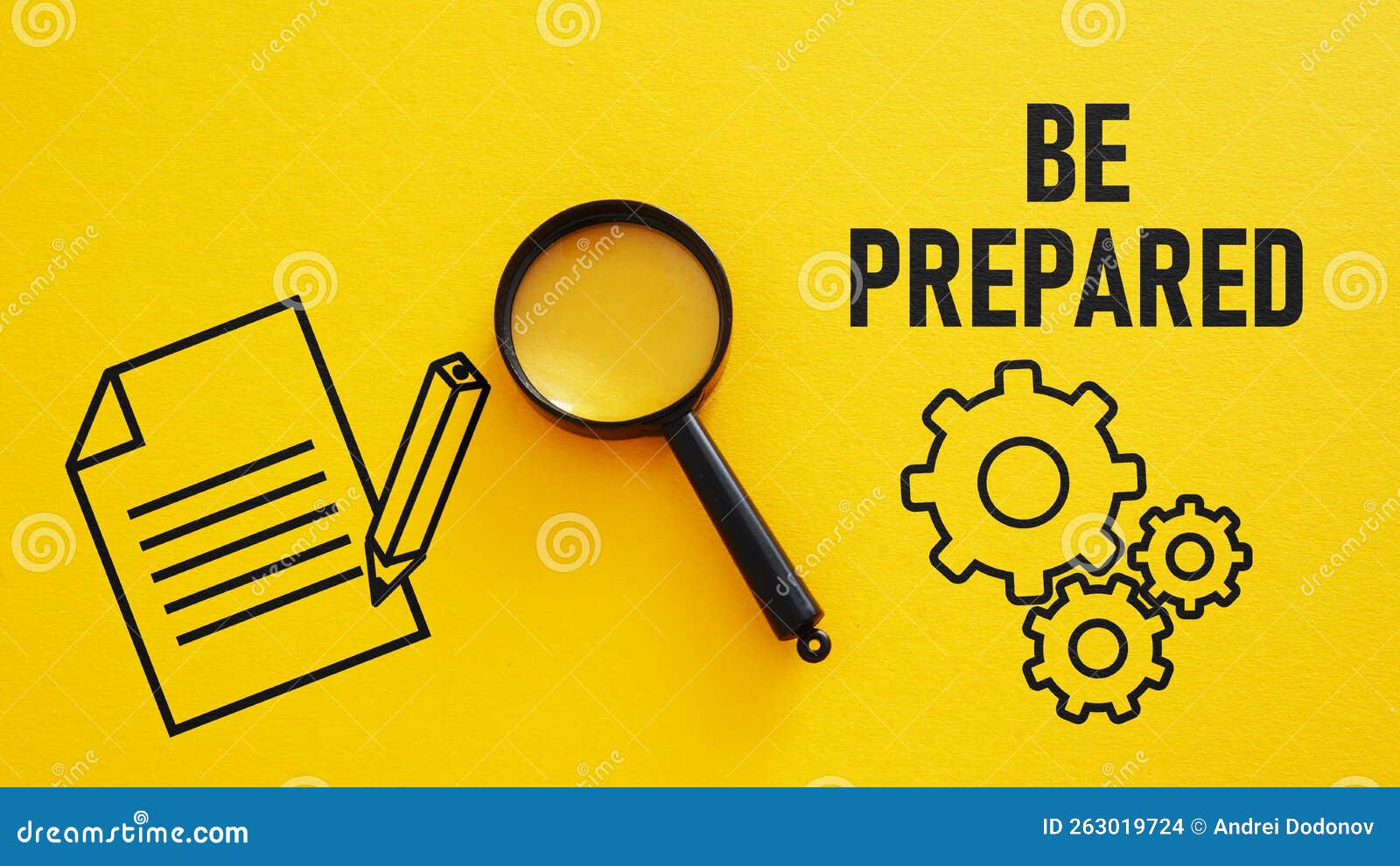 Be Prepared is Shown Using the Text Stock Photo - Image of perform ...
