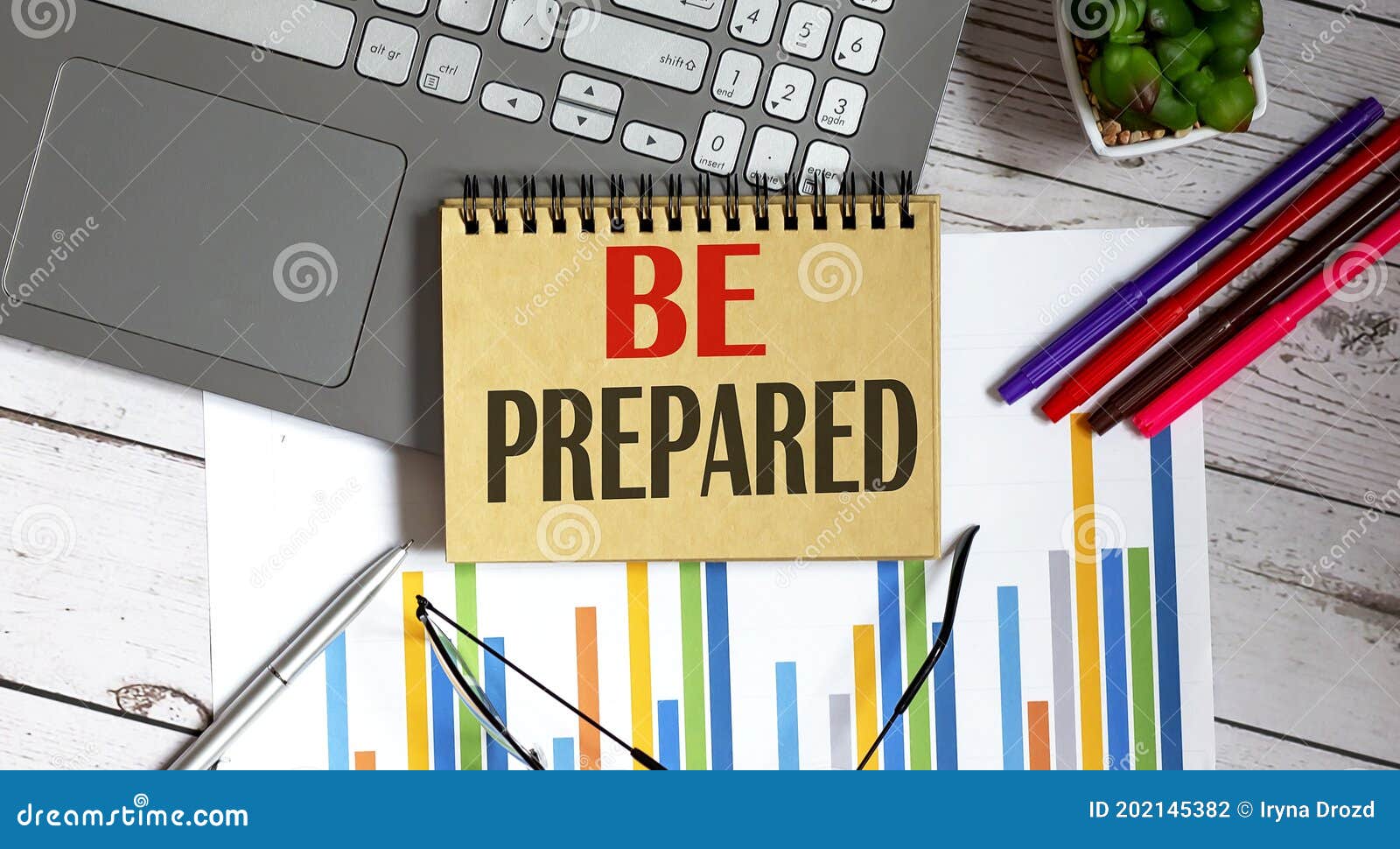BE PREPARED Written on a Notepad with Office Tools,business Stock Photo ...