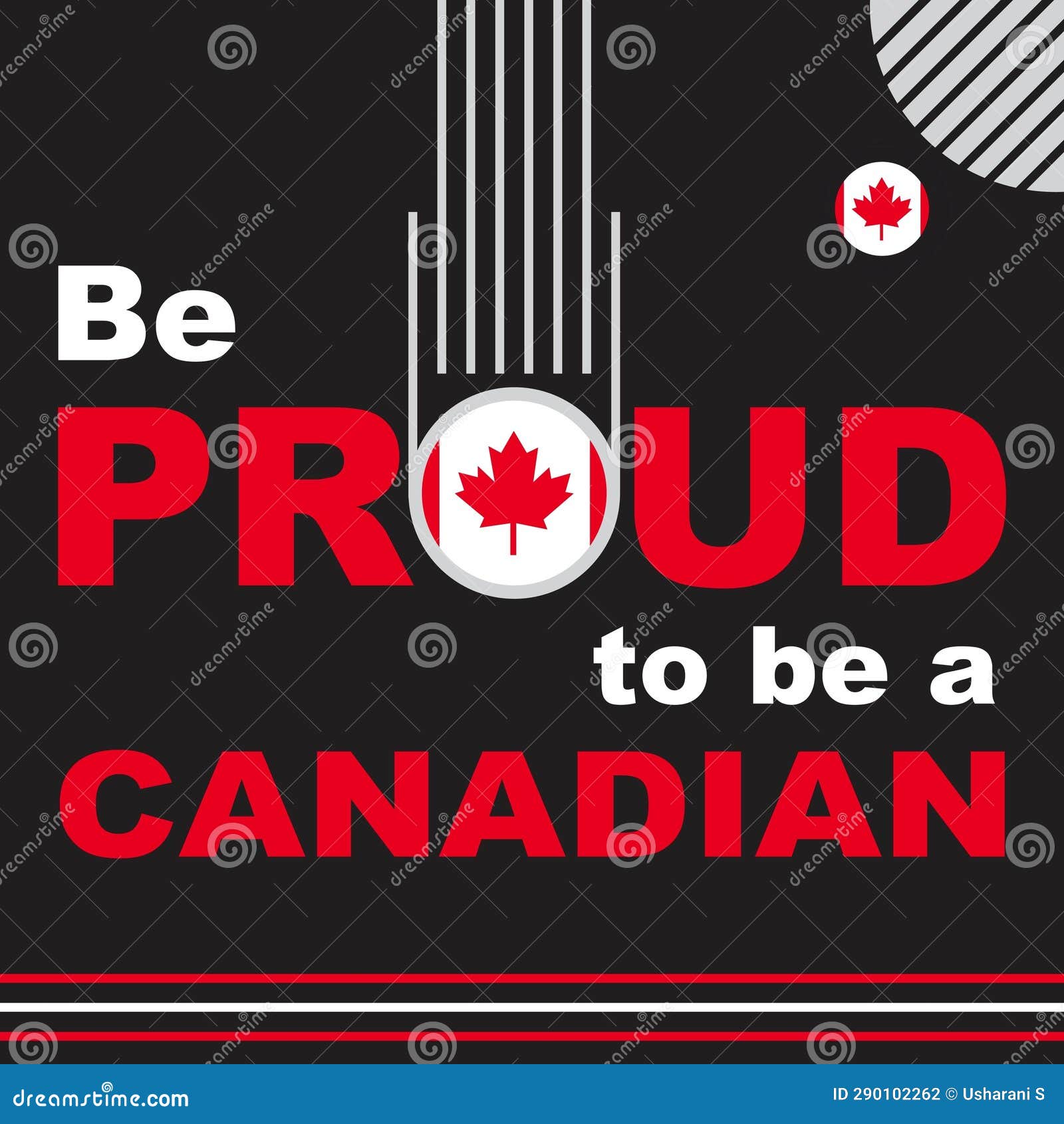 Be Proud To Be a Canadian Vector Stock Vector - Illustration of poster ...