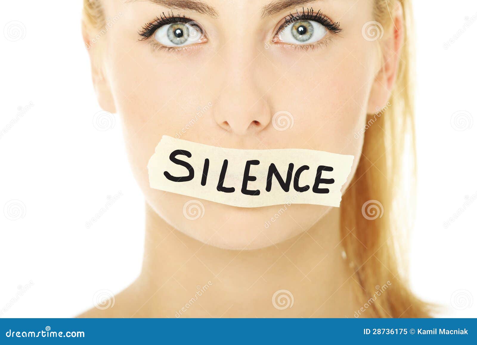Be quiet stock image. Image of sign, quiet, frightened - 28736175