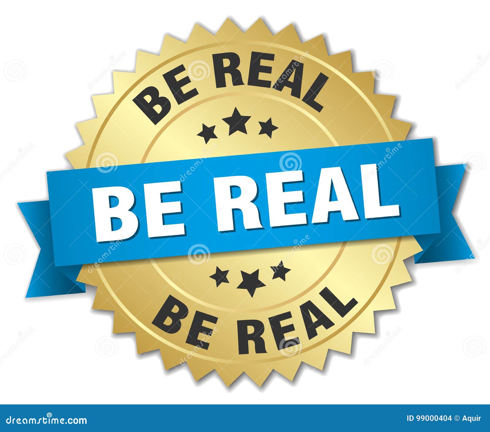 Be real badge stock vector. Illustration of band, sign - 99000404