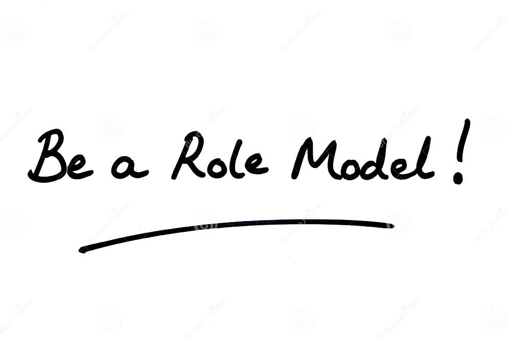 Be a Role Model stock illustration. Illustration of heading - 215883179