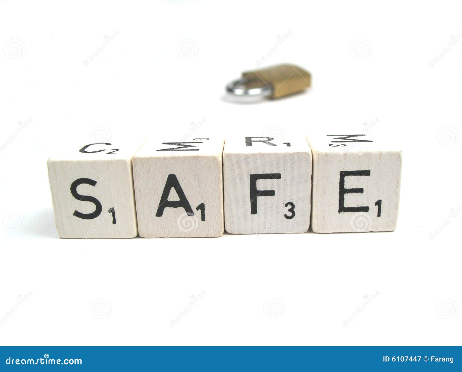 Be safe stock image. Image of word, legal, iron, metal - 6107447