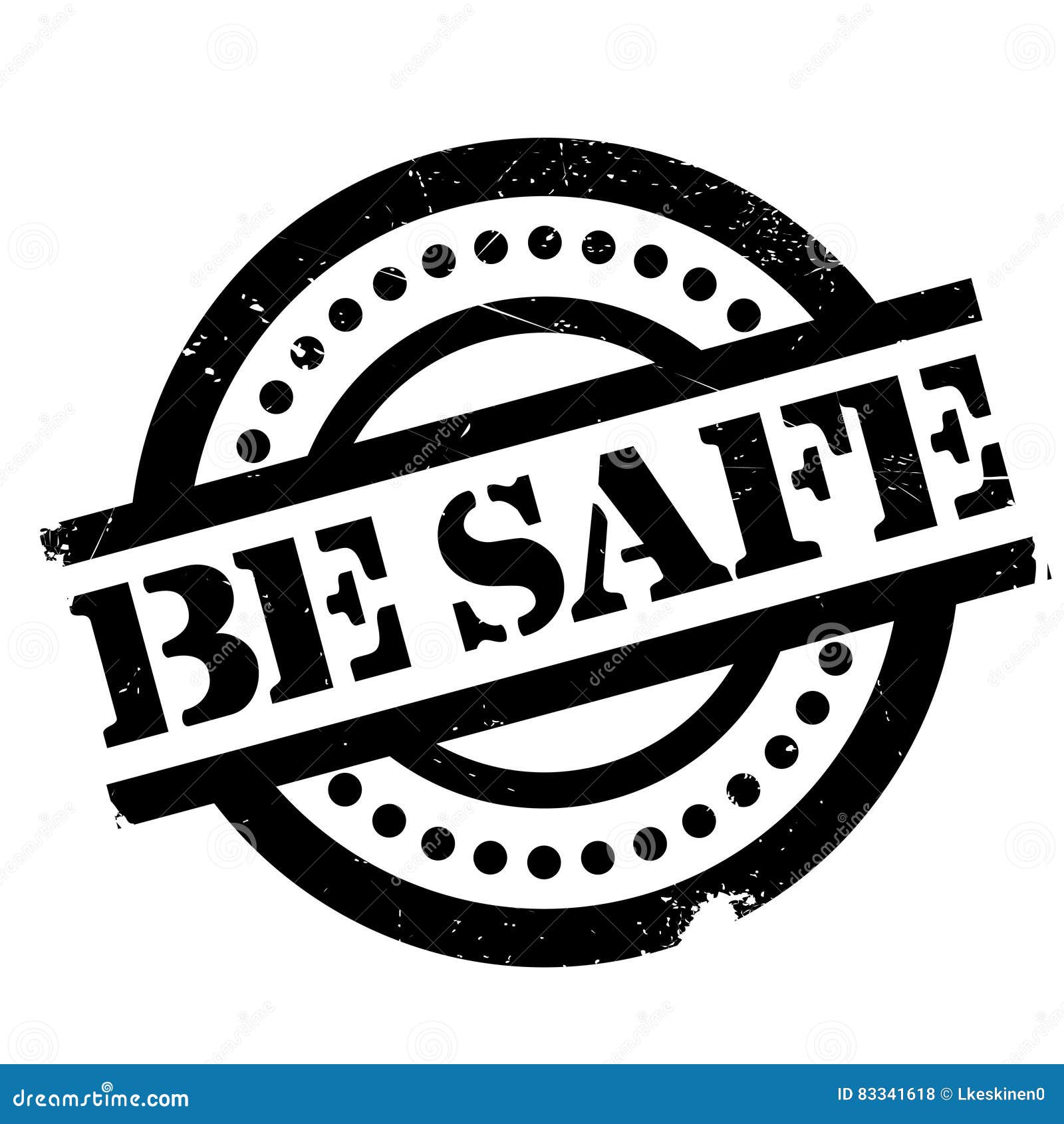 Be Safe Rubber Stamp Stock Vector Illustration Of Logo 83341618