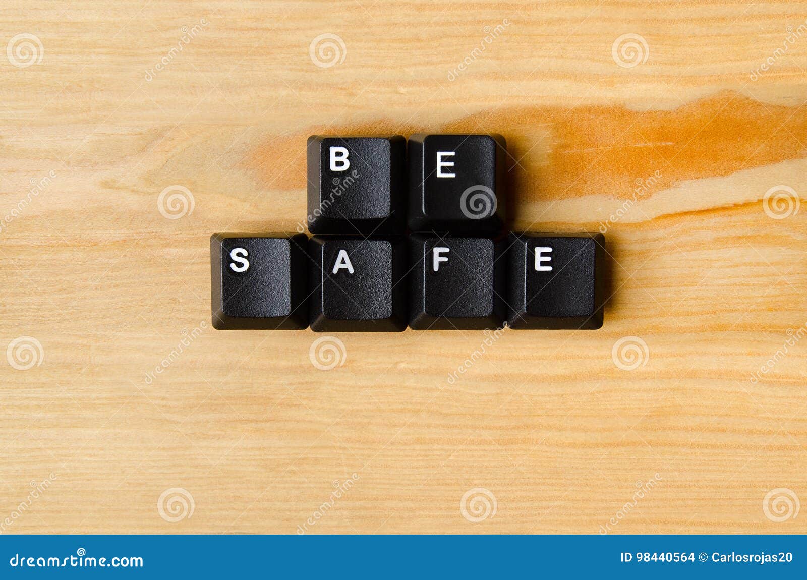 Be safe words stock photo. Image of text, letters, buttons - 98440564