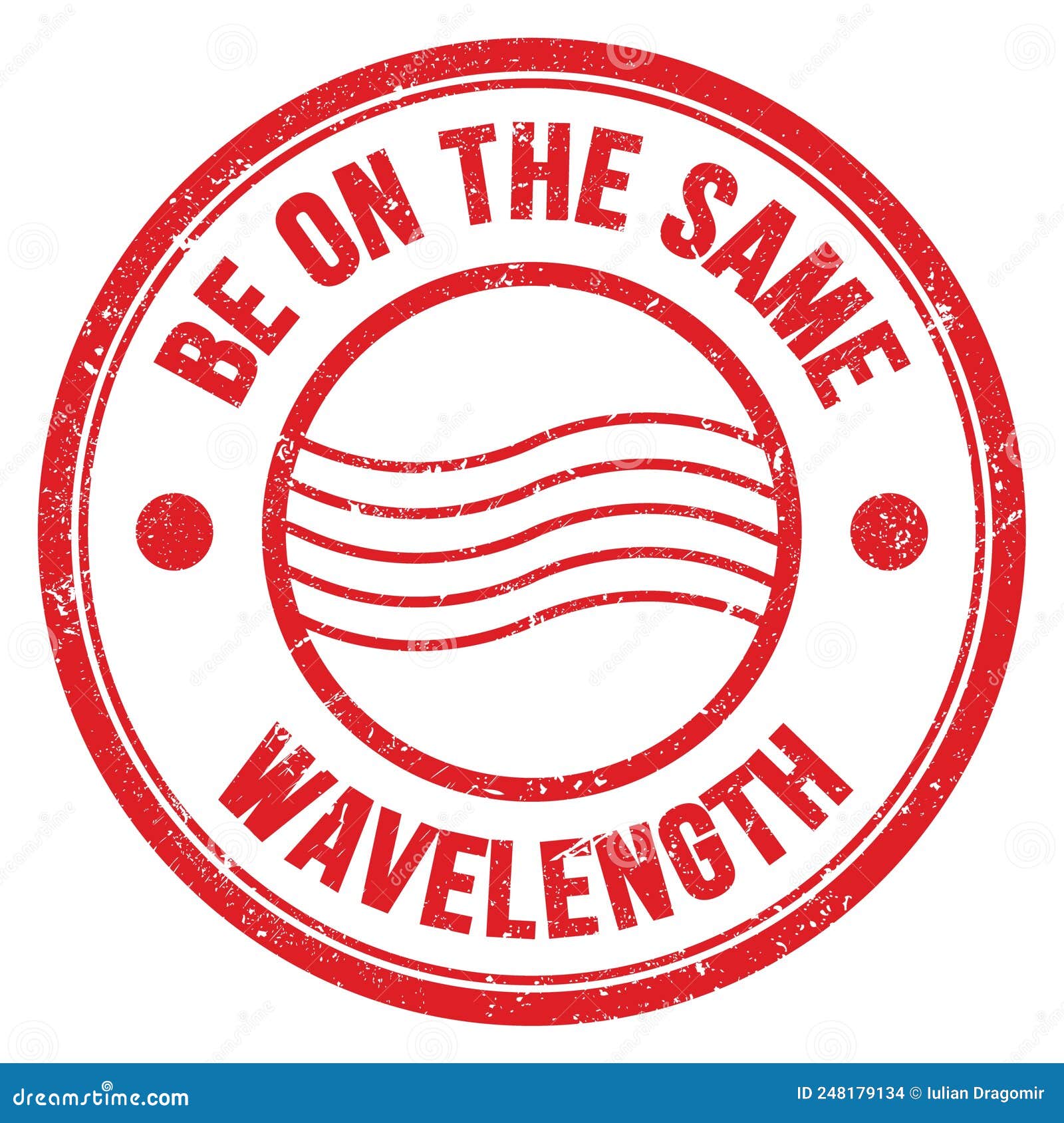 BE ON THE SAME WAVELENGTH, Words On Black Stamp Sign Royalty-Free Stock ...