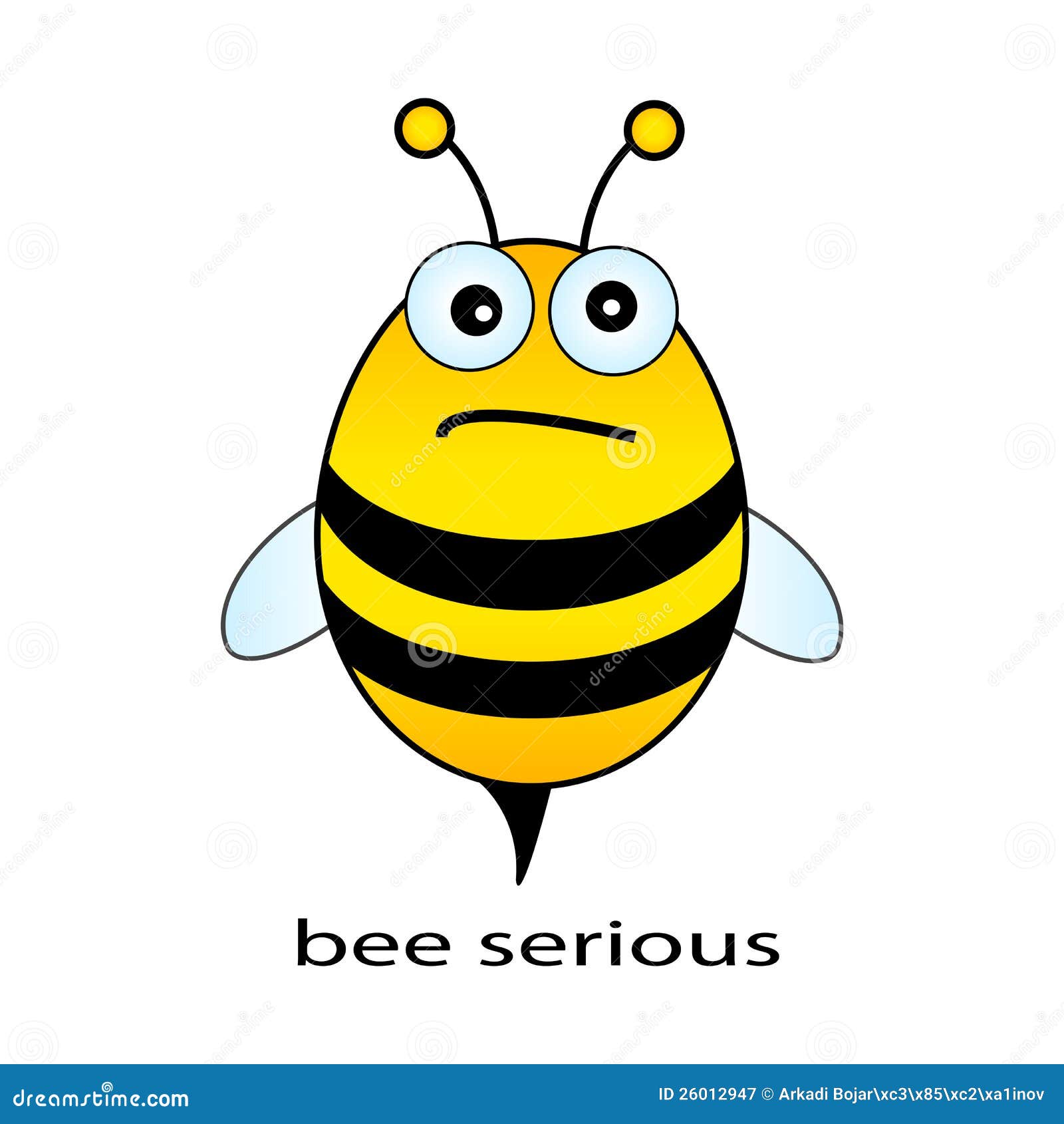 Be serious stock vector. Illustration of insect, idea - 26012947