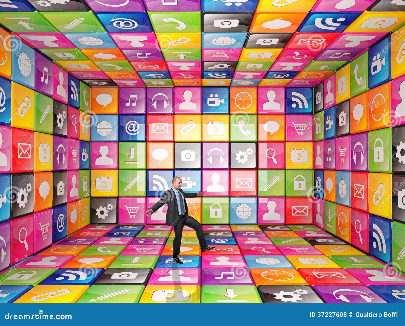 Be smart stock illustration. Illustration of balance - 37227608