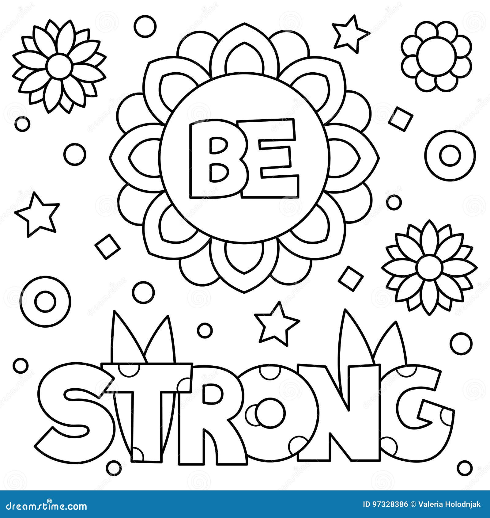I Am Strong Page Coloring Pages