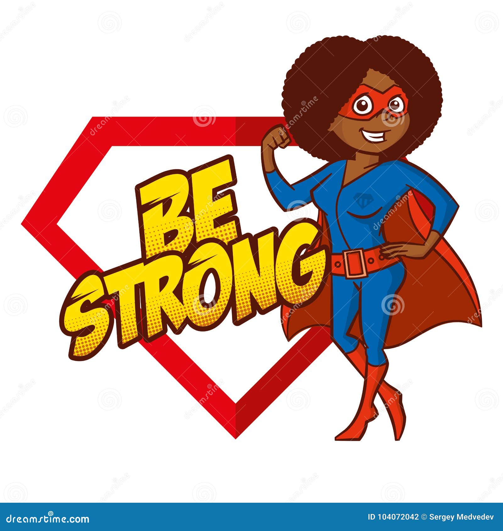 Superhero Cartoon Character Stock Illustration - Illustration of comic ...