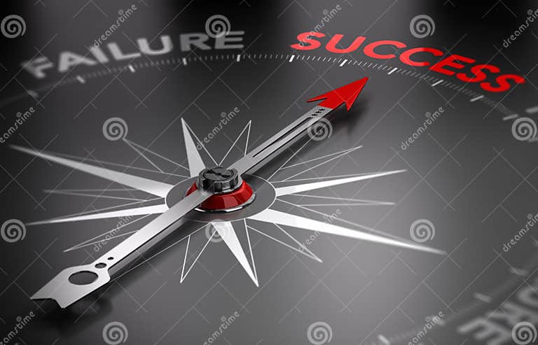 Be Successful - Success Vs Failure Stock Illustration - Illustration of ...