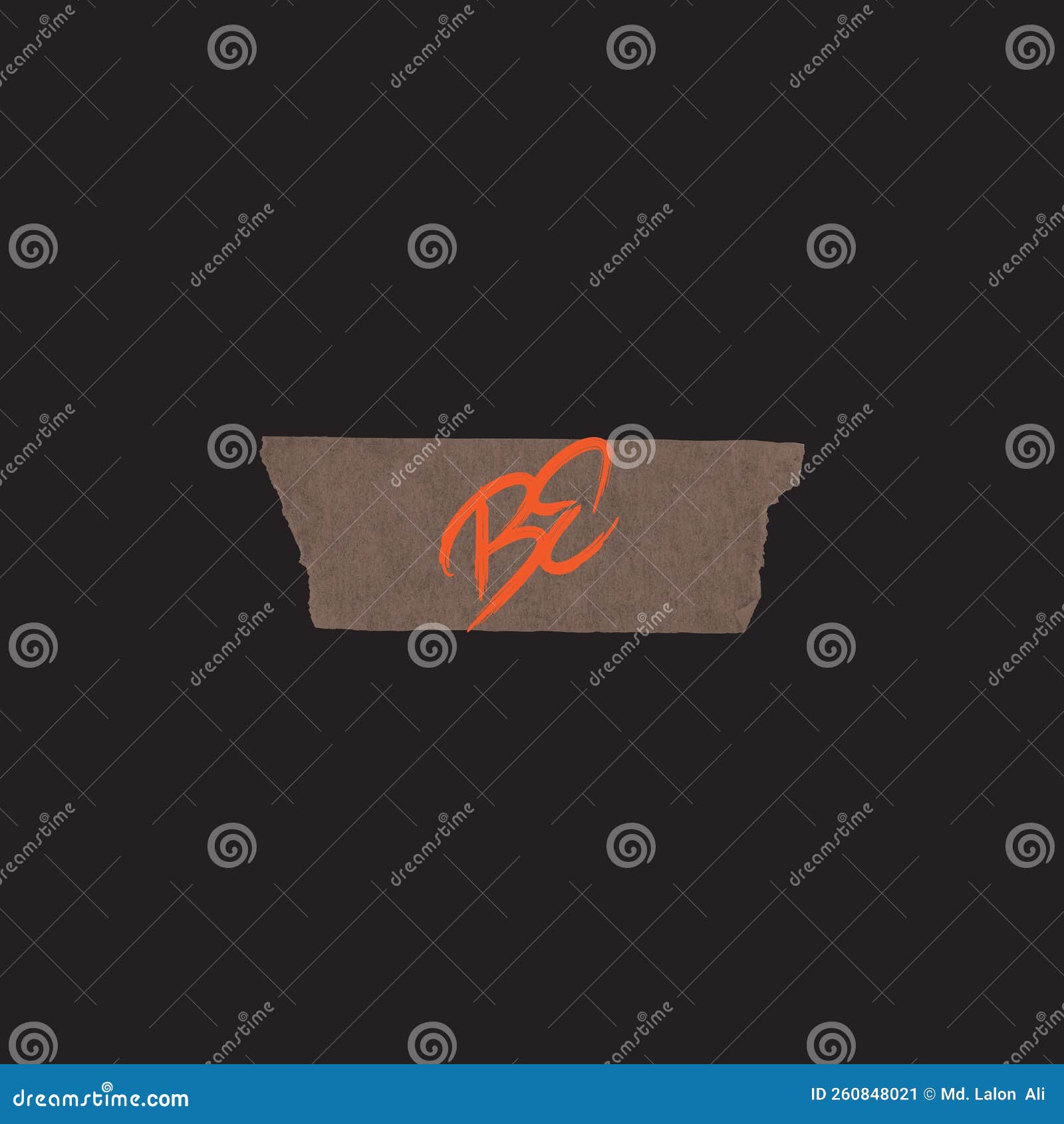 BE Text Logo Design stock vector. Illustration of letters - 260848021