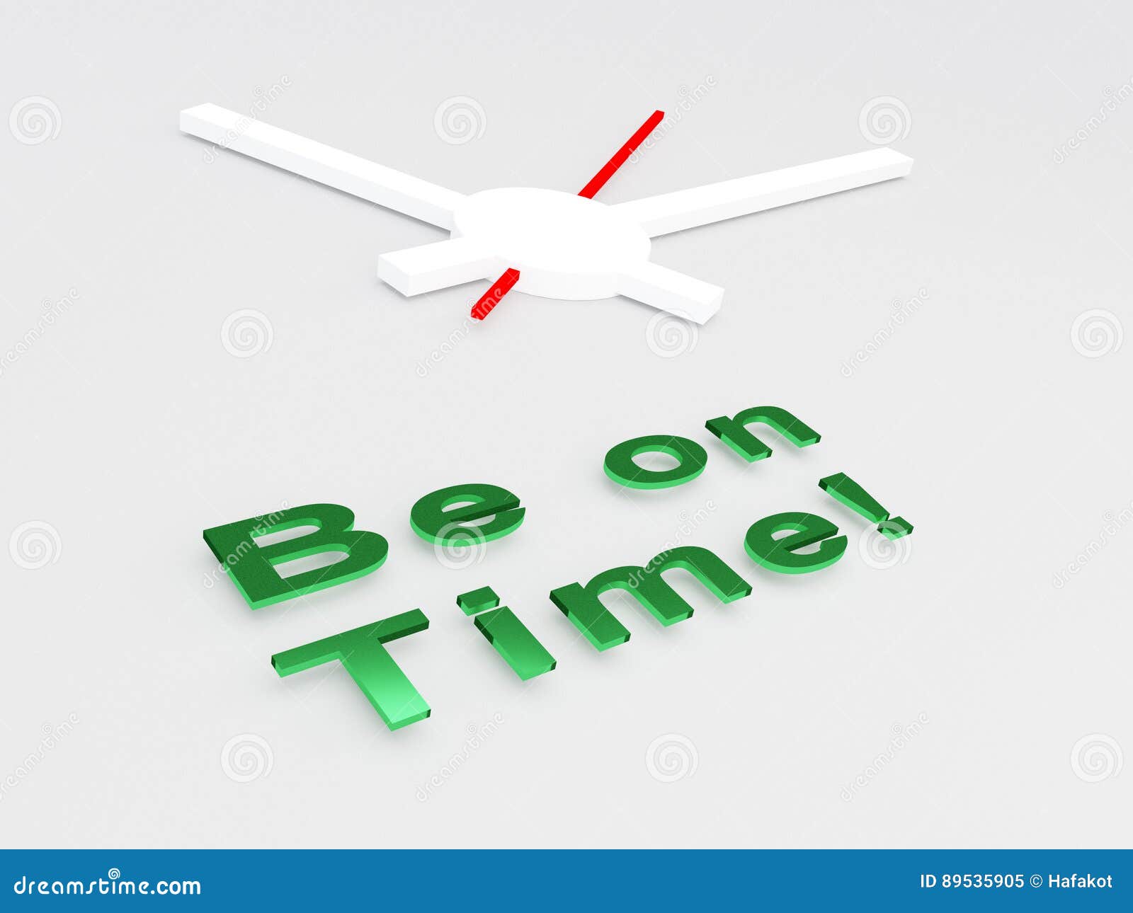 Be on Time! concept stock illustration. Illustration of gain - 89535905