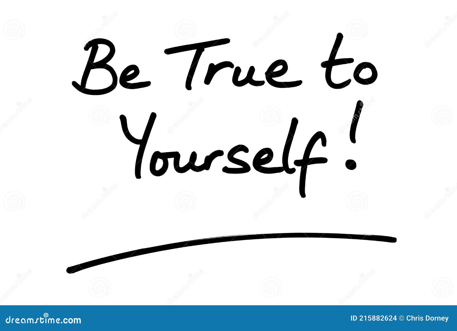 Be True to Yourself stock illustration. Illustration of pure - 215882624