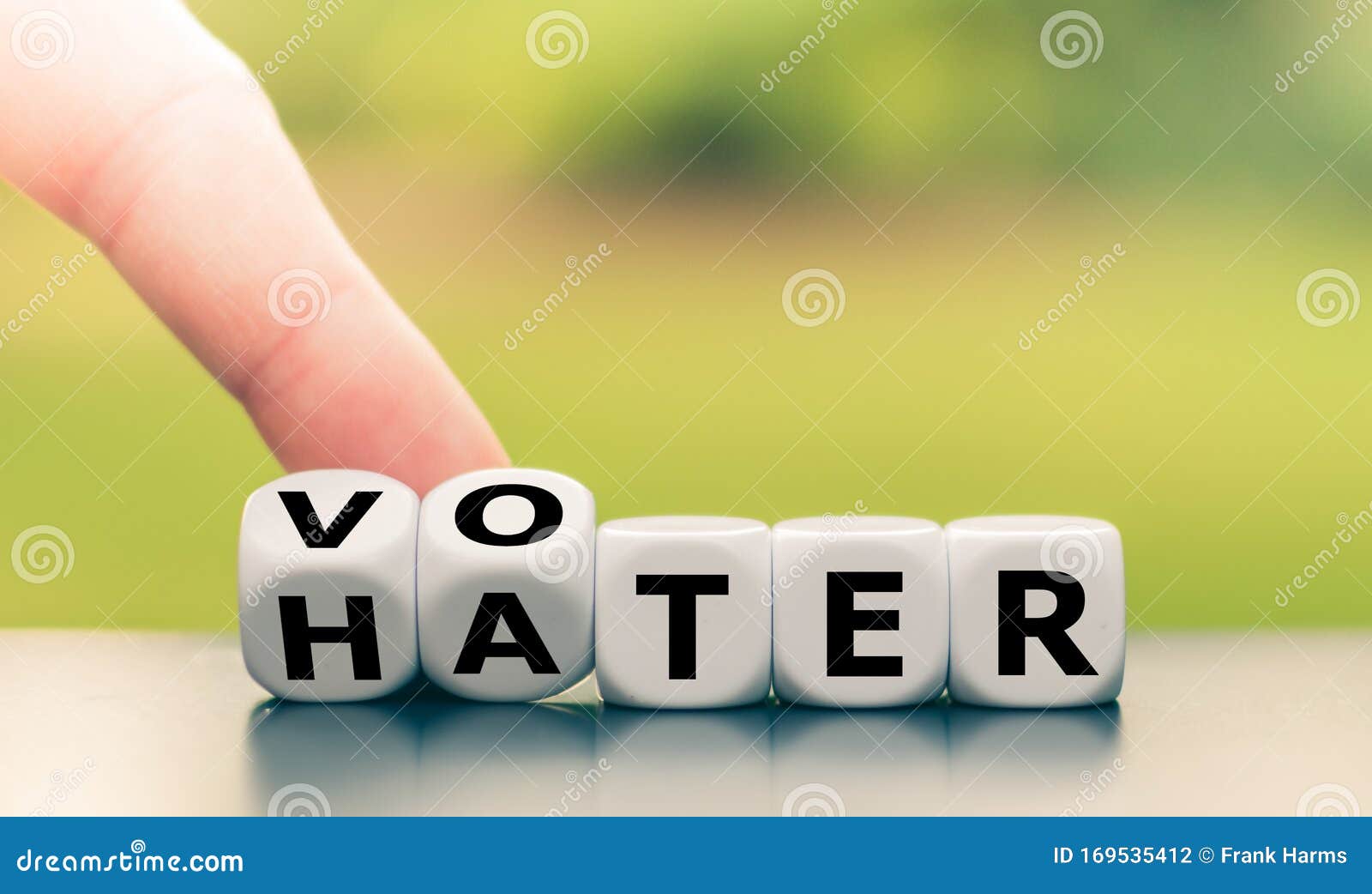 Be a Voter and Not a Hater. Stock Photo - Image of hand, president ...
