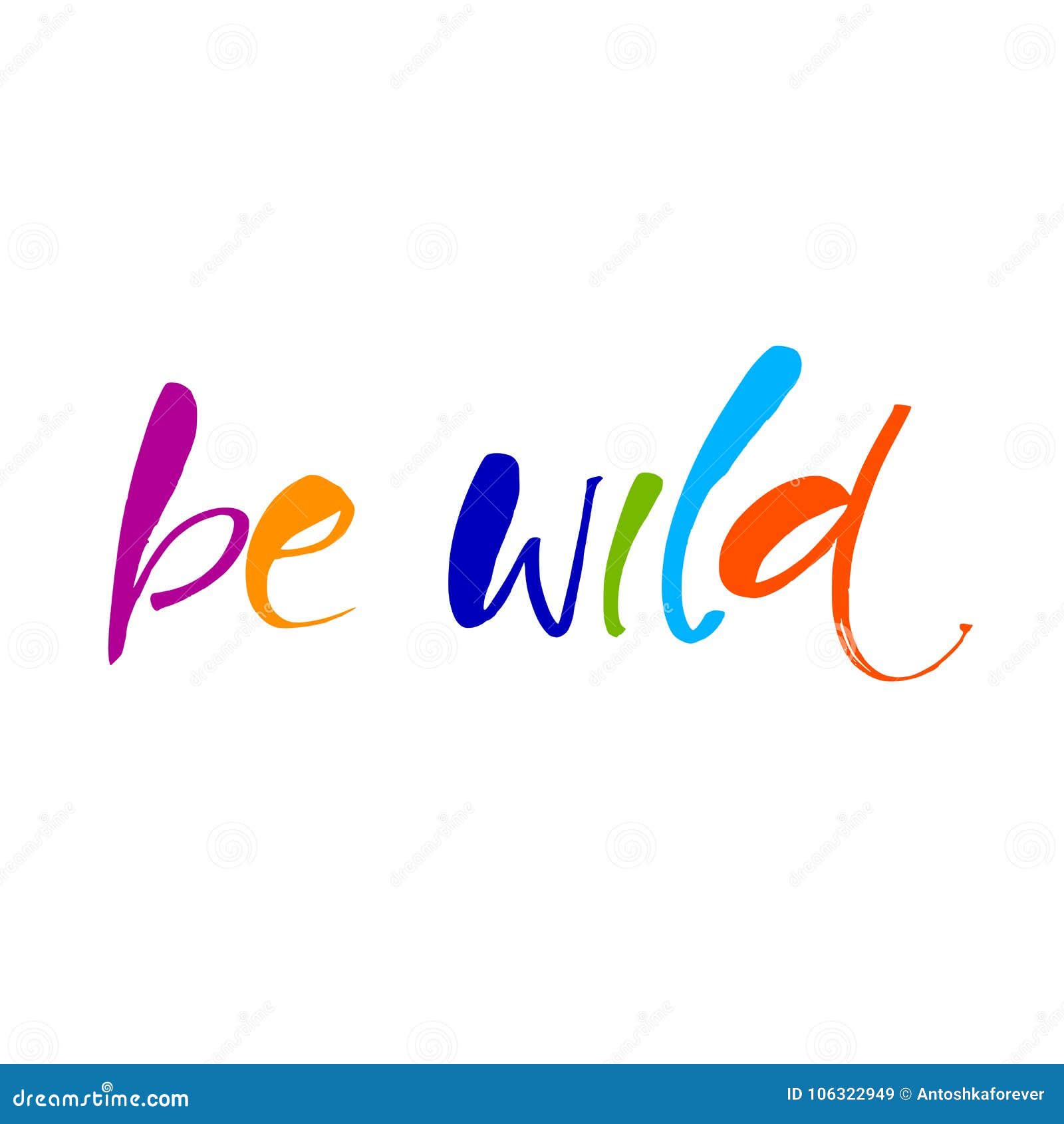 Be wild template stock vector. Illustration of isolated - 106322949