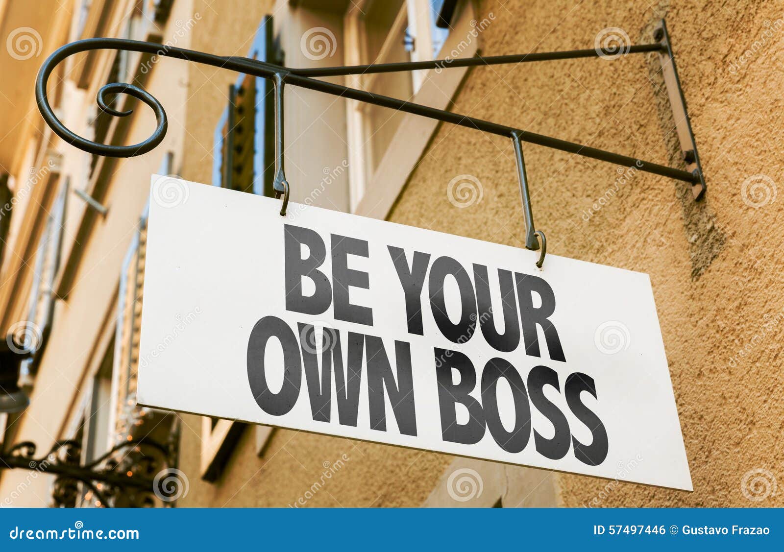 Be Your Own Boss Sign in a Conceptual Image Stock Photo - Image of ...