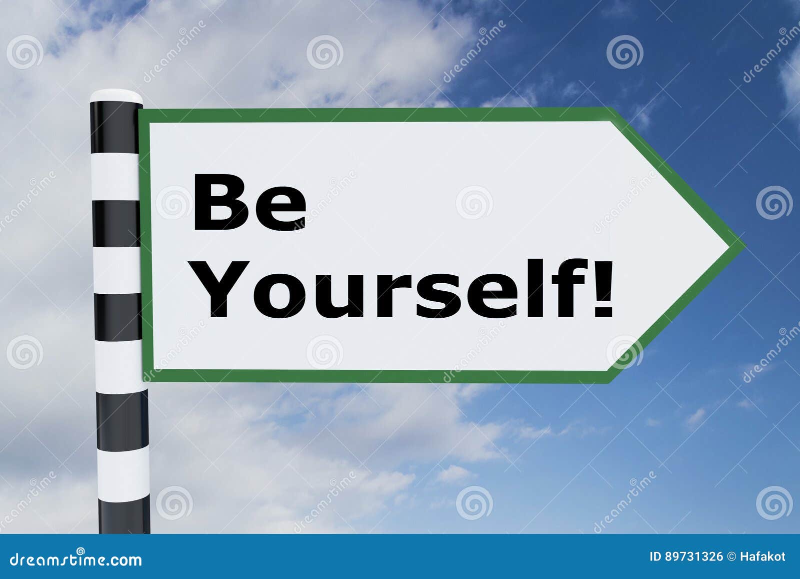 Be Yourself! concept stock illustration. Illustration of care - 89731326