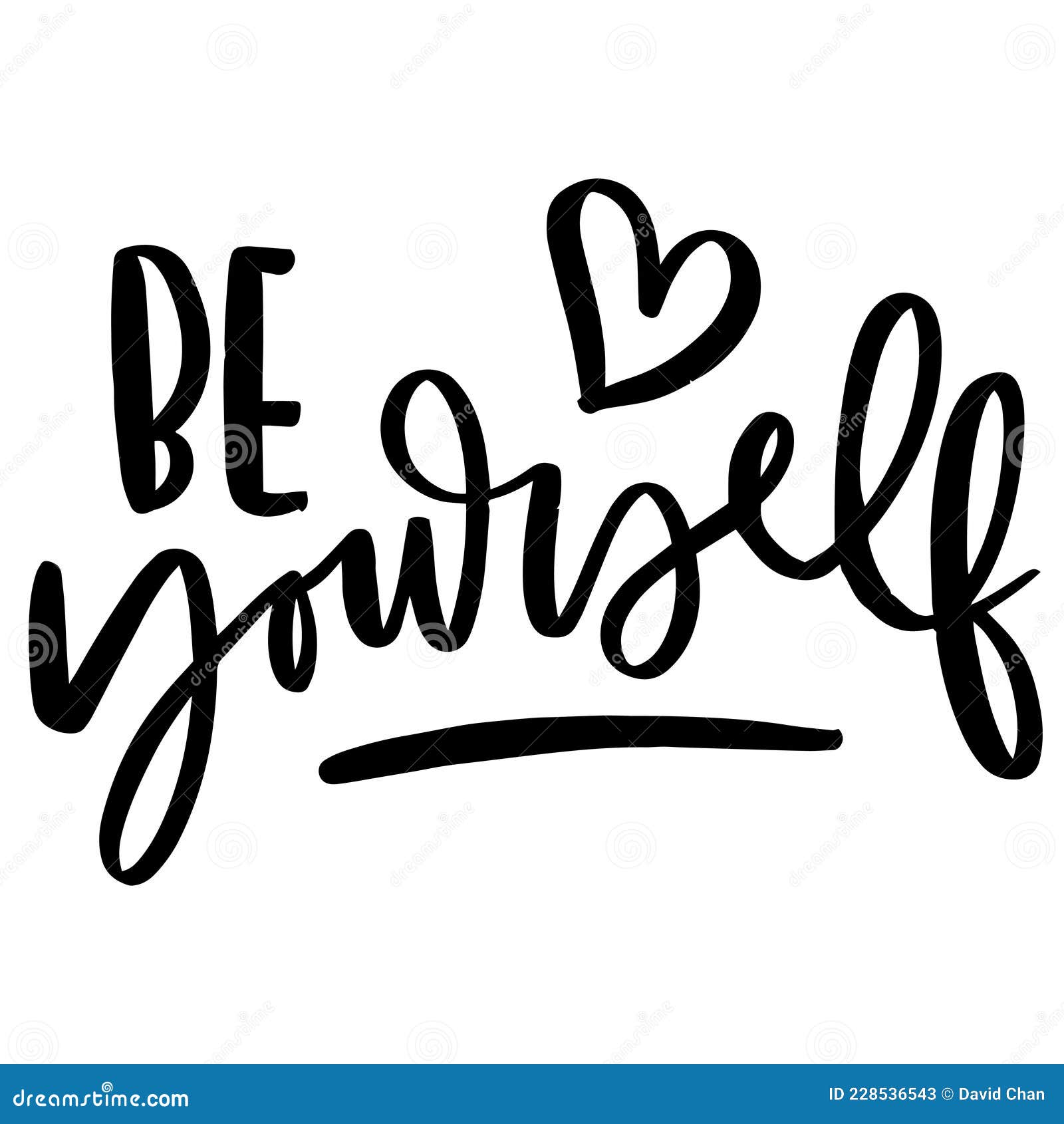Be Yourself Inspirational Quotes Stock Vector - Illustration of daddy ...