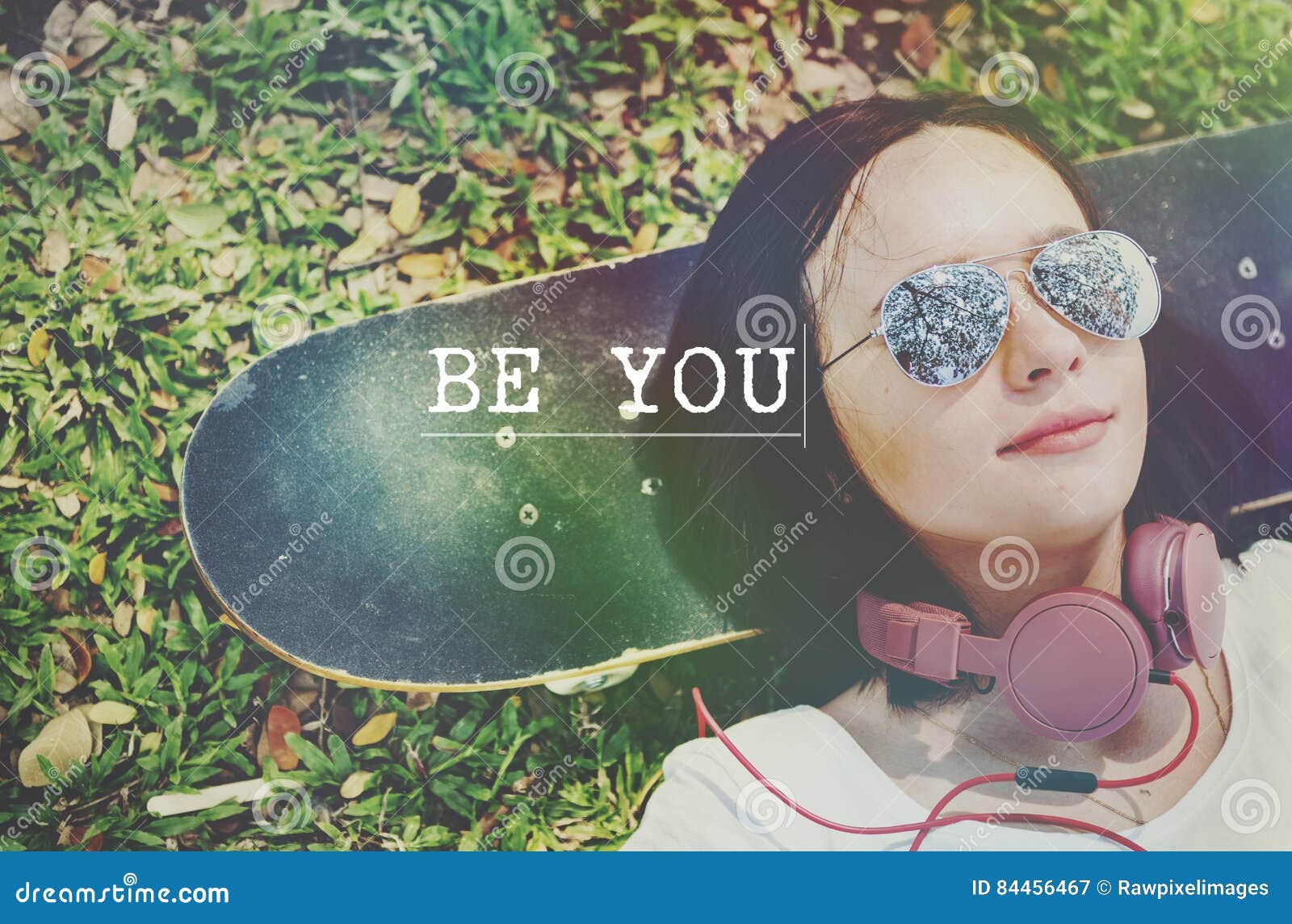Be Yourself Self Esteem Confidence Optimistic Concept Stock Image ...