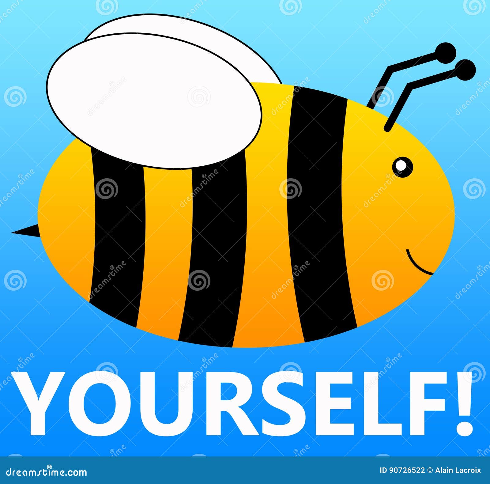 Be yourself stock illustration. Illustration of confidence - 90726522