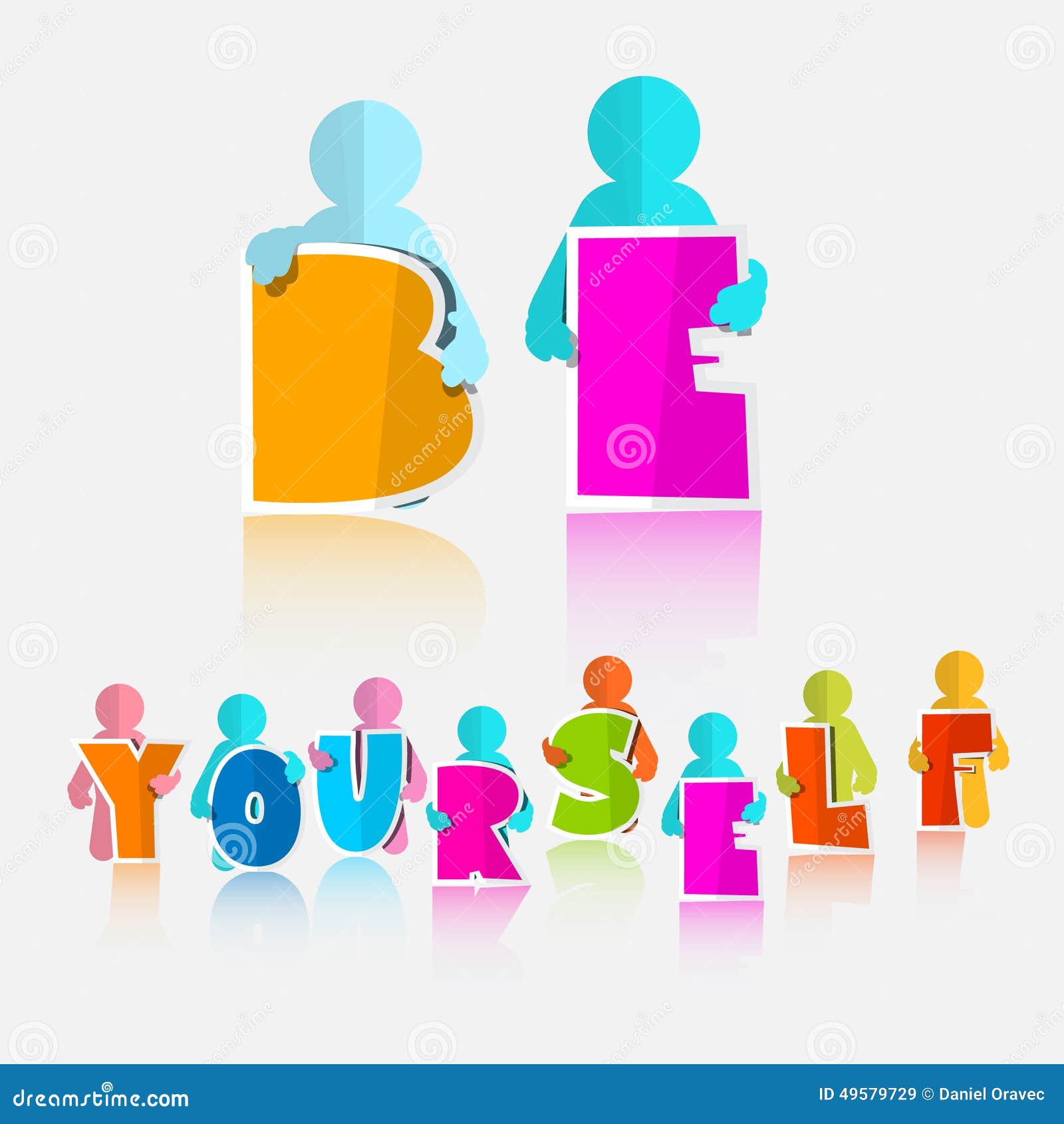 Be Yourself Vector Slogan - Title Stock Vector - Illustration of ...