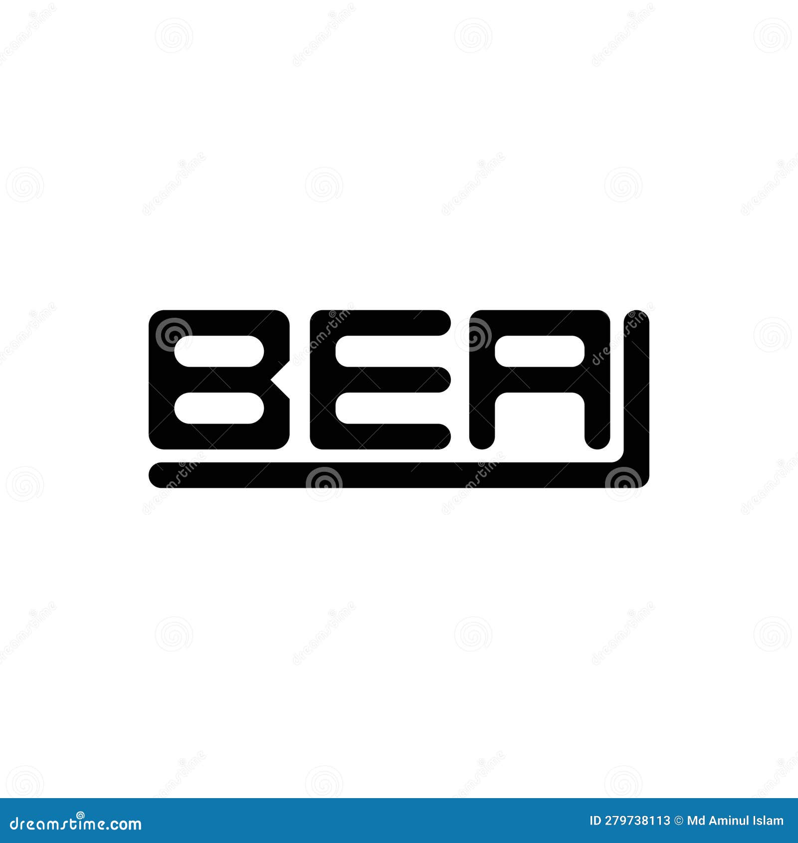 BEA Letter Logo Creative Design with Vector Graphic, BEA Stock Vector ...