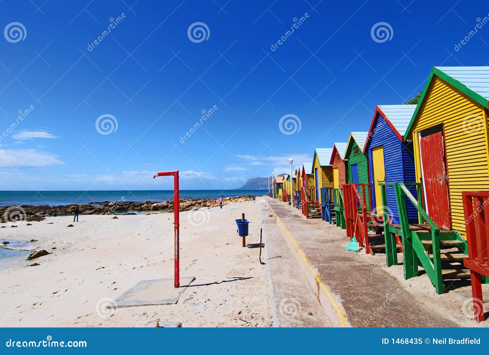Beacch Huts stock image. Image of town, paint, colours - 1468435