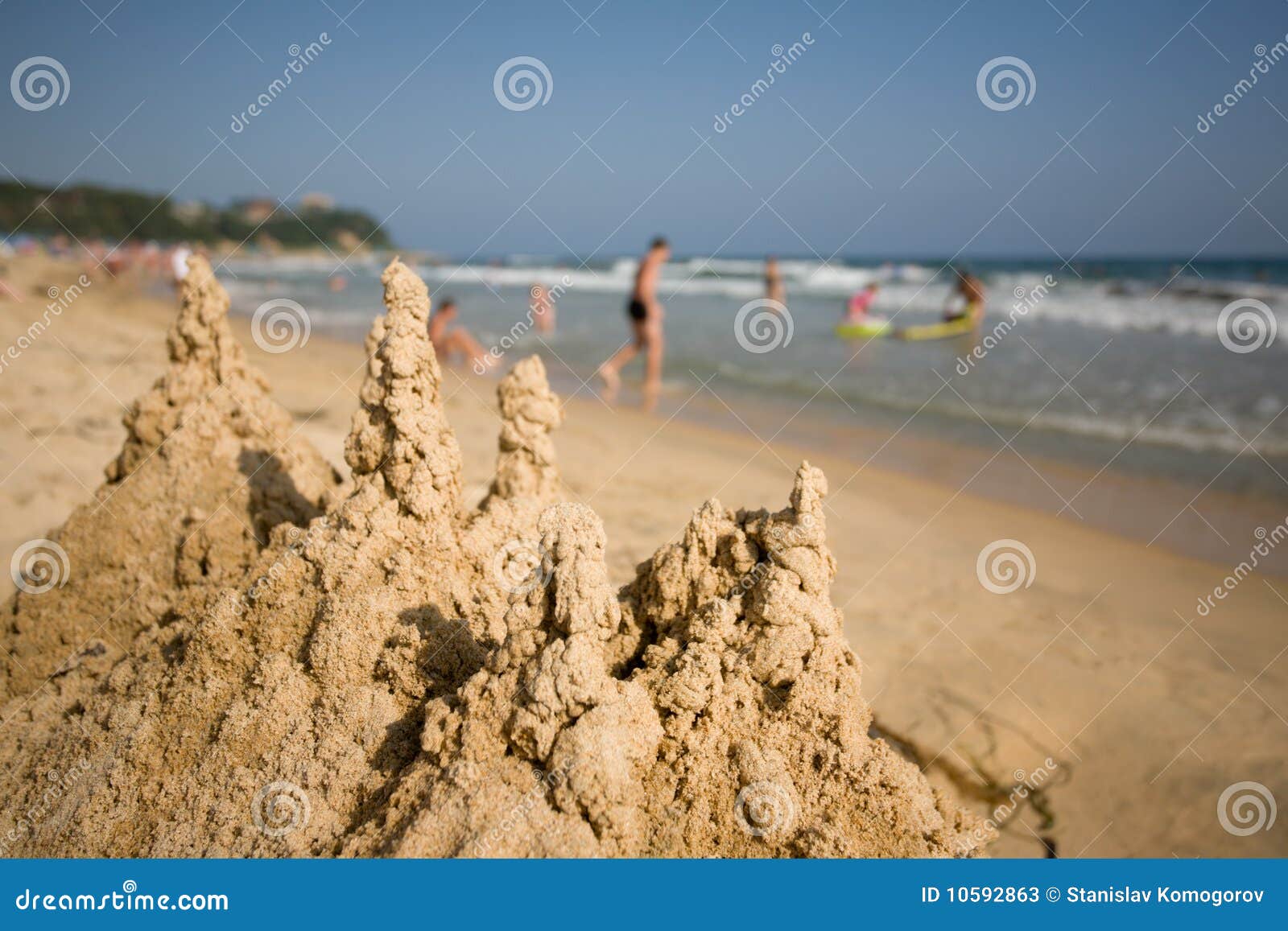 Beach stock image. Image of pyramid, wave, people, horizontal - 10592863
