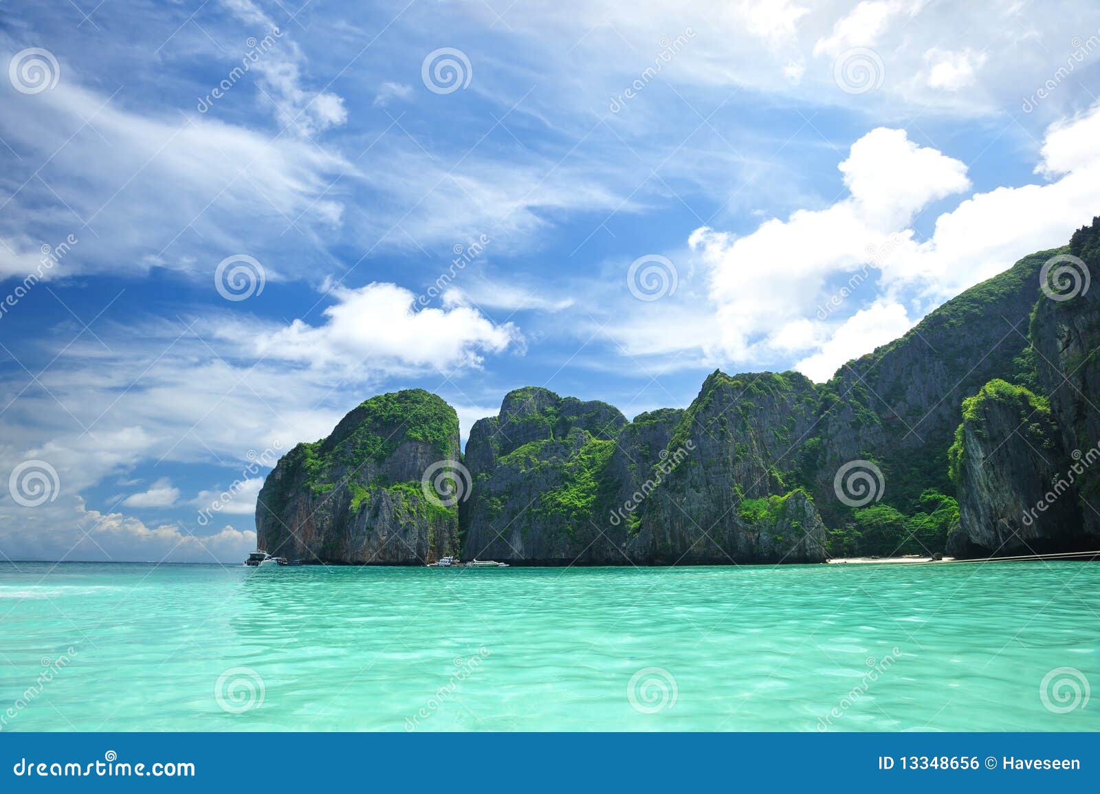 The Beach stock photo. Image of lagoon, shore, destination - 13348656