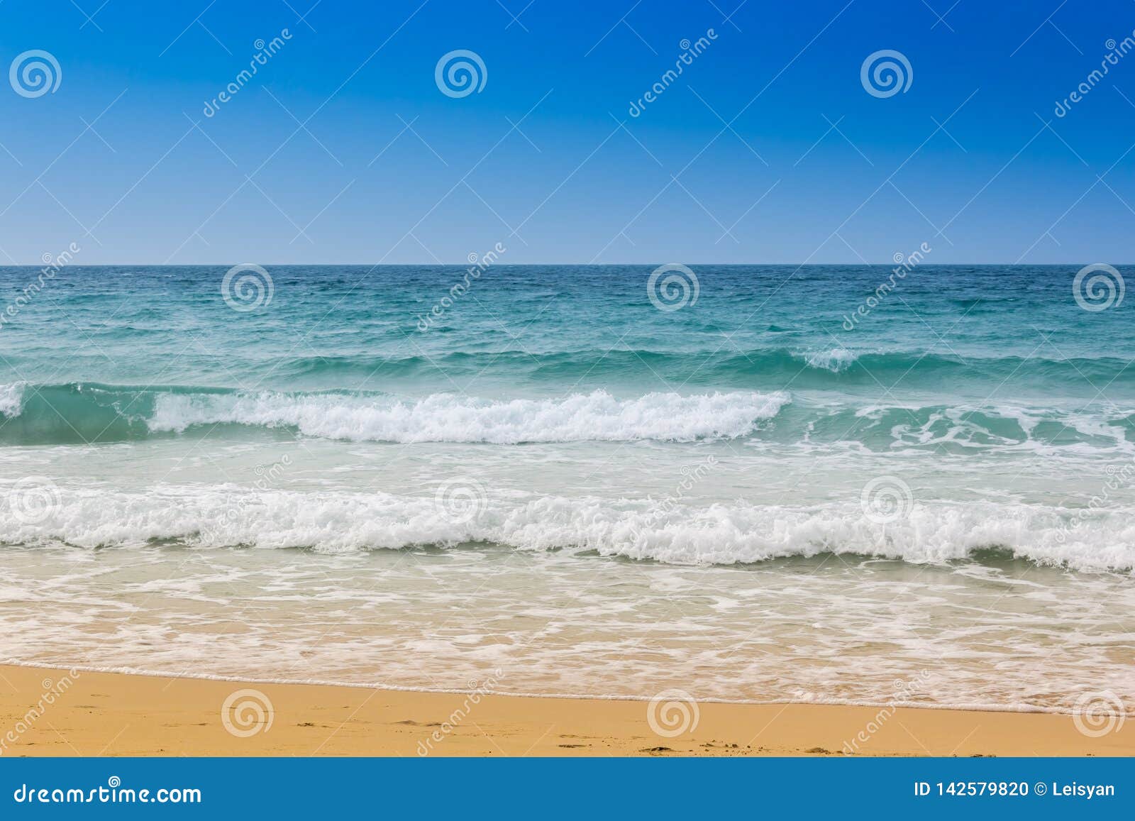 Seashore with flow stock photo. Image of surface, coastal - 142579820