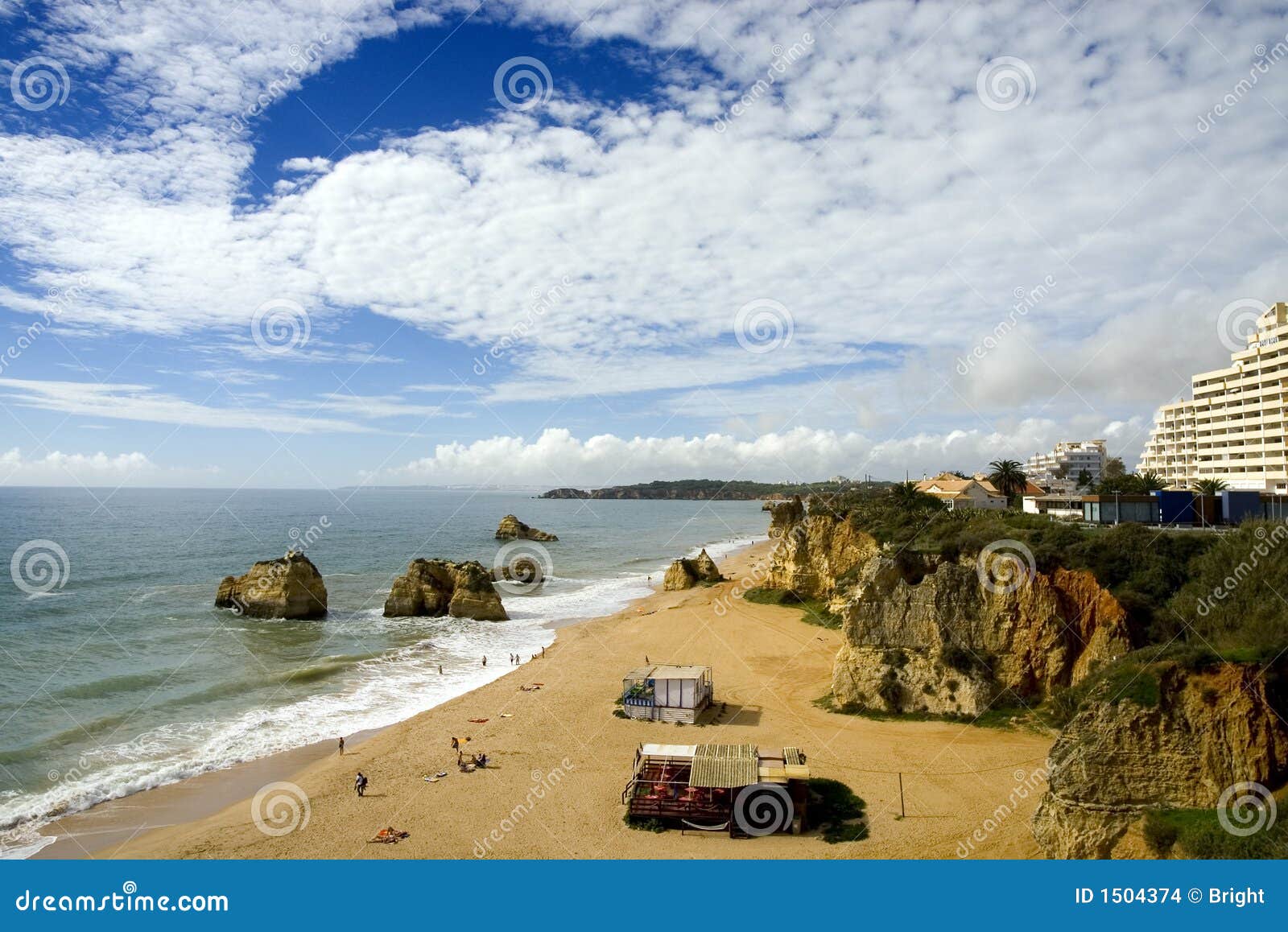 Beach stock photo. Image of rest, water, sandrock, rock - 1504374