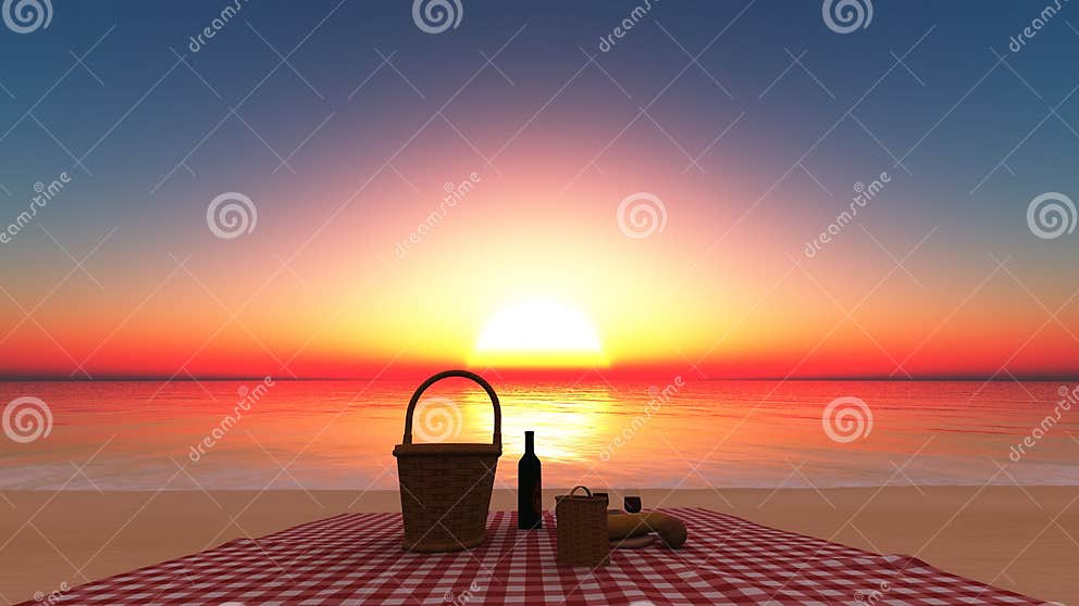 Beach stock illustration. Illustration of sandy, setting - 20633003