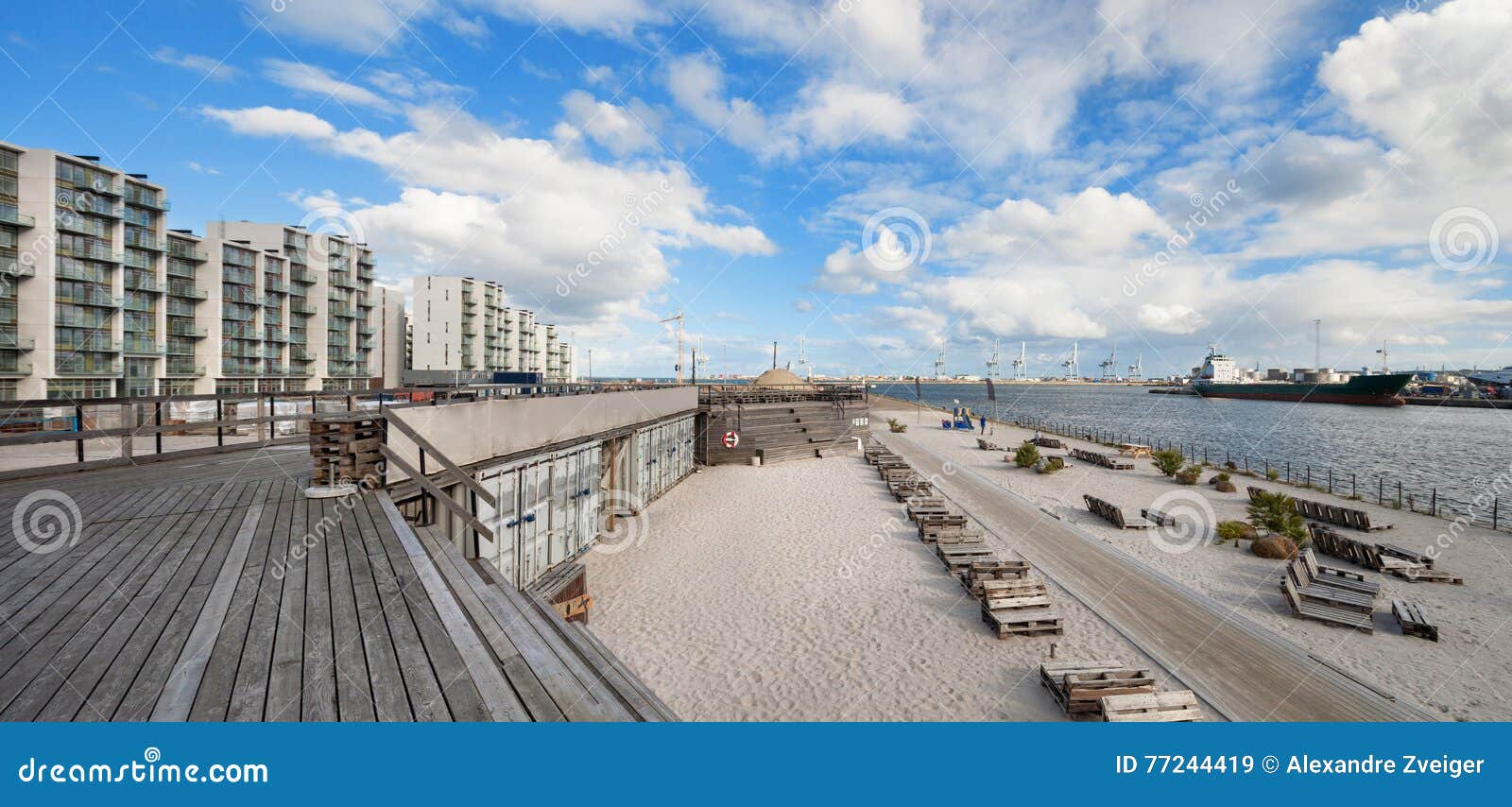Beach at Aarhus in Denmark stock image. Image of coastline - 77244419