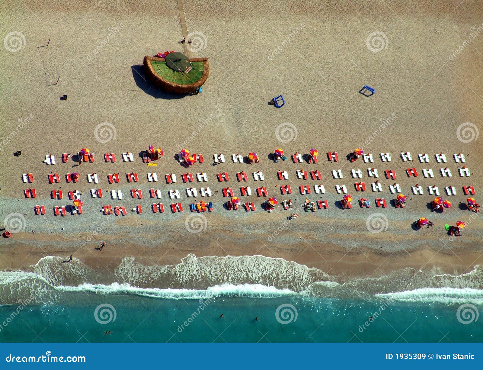 Beach from Above stock image. Image of vacation, swimming - 1935309