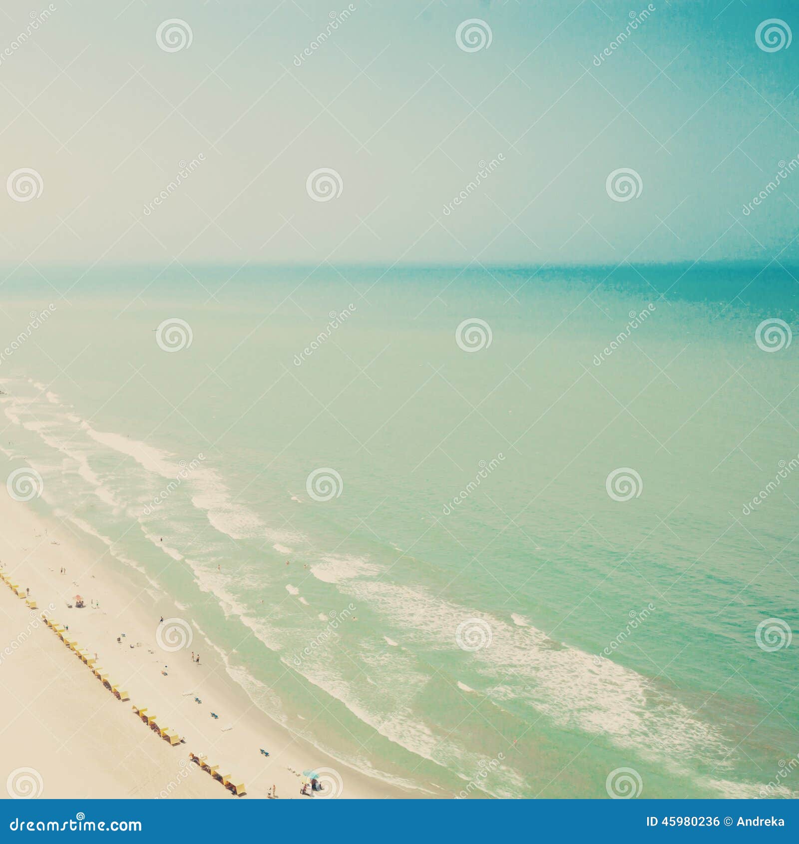 Beach from above stock photo. Image of green, high, retro - 45980236