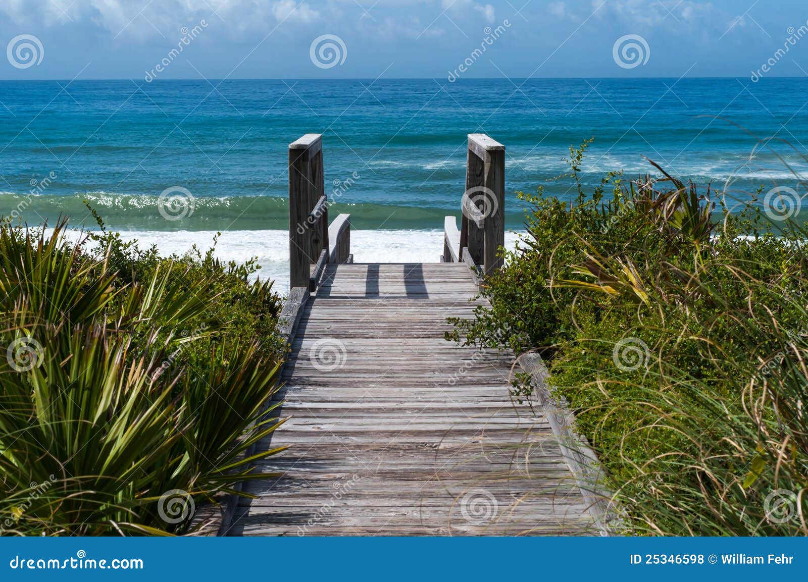 Beach Access stock photo. Image of access, rails, wood - 25346598