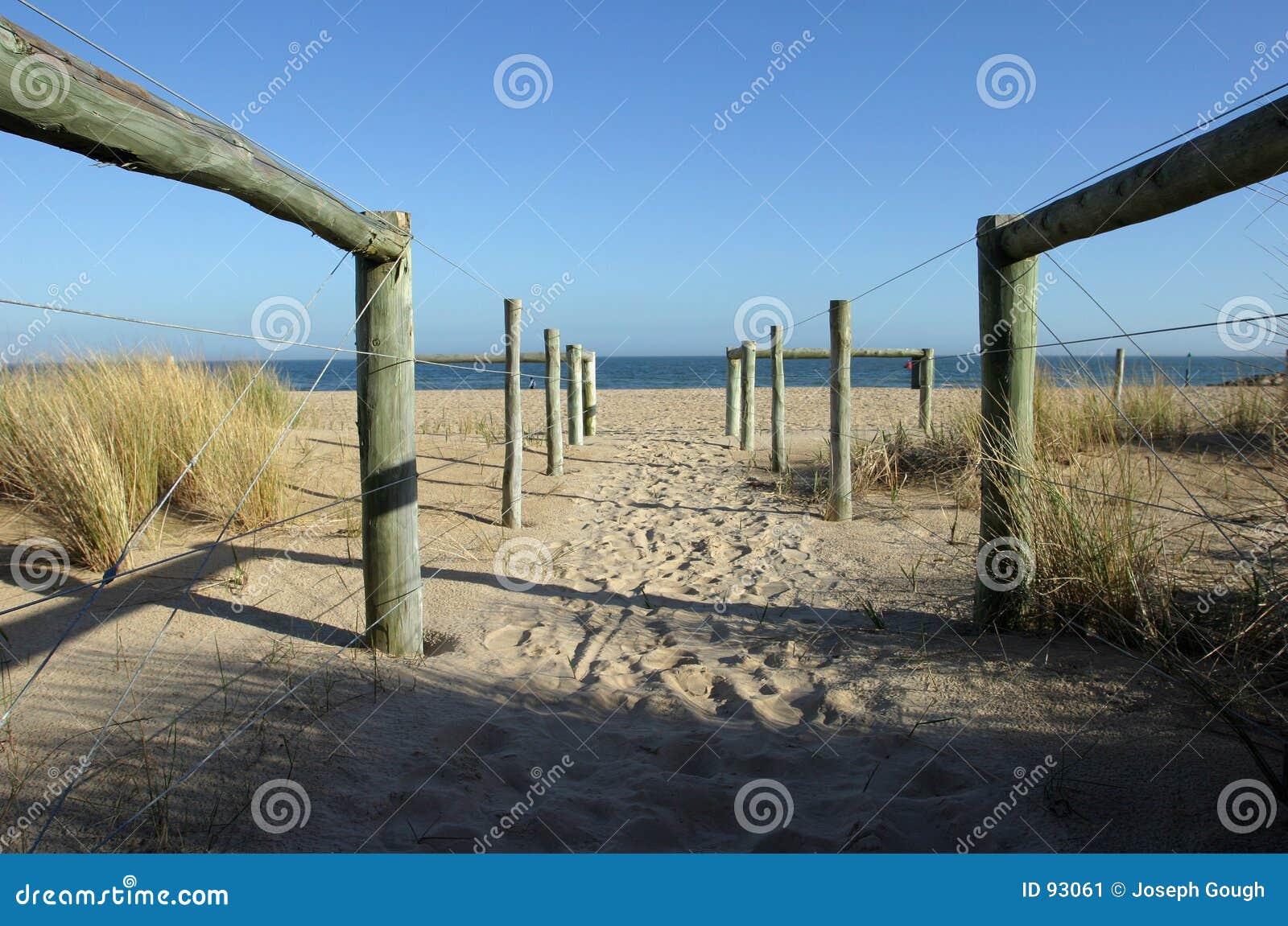 Beach Access stock image. Image of beach, poles, dunes, railings - 93061