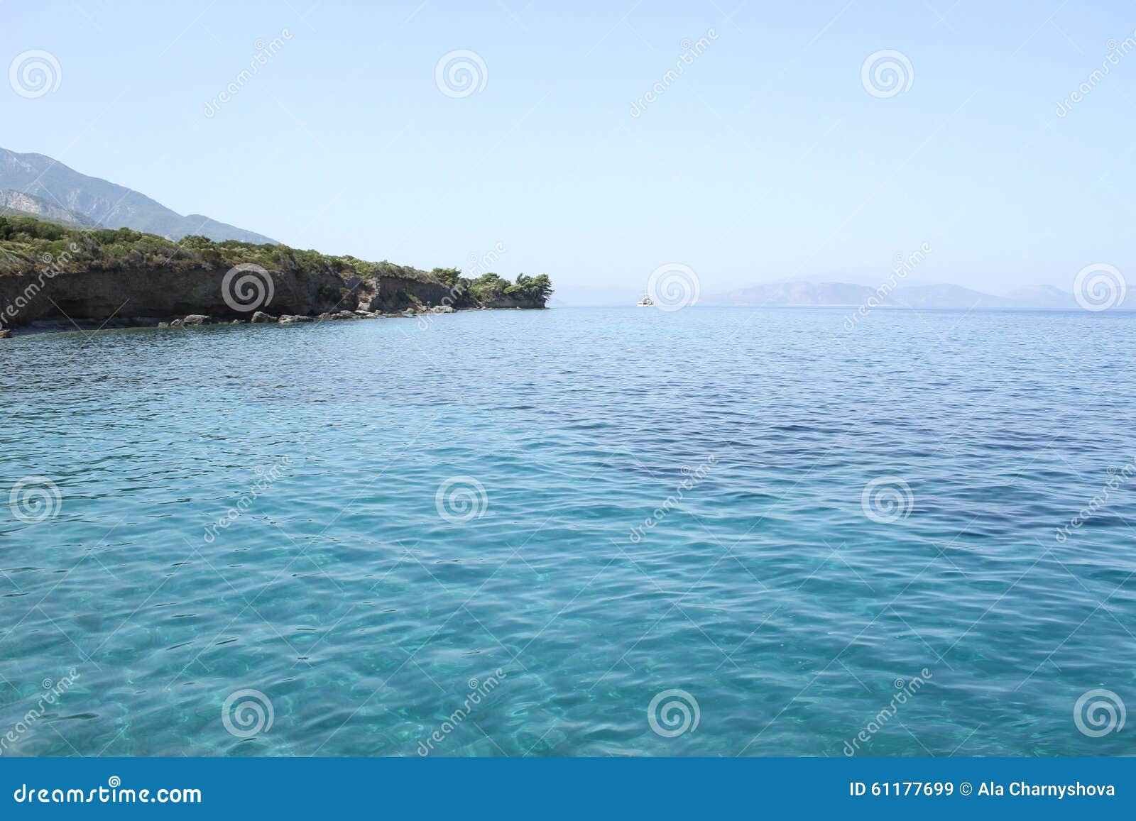 Beach Aegean Sea stock image. Image of beauty, idyllic - 61177699