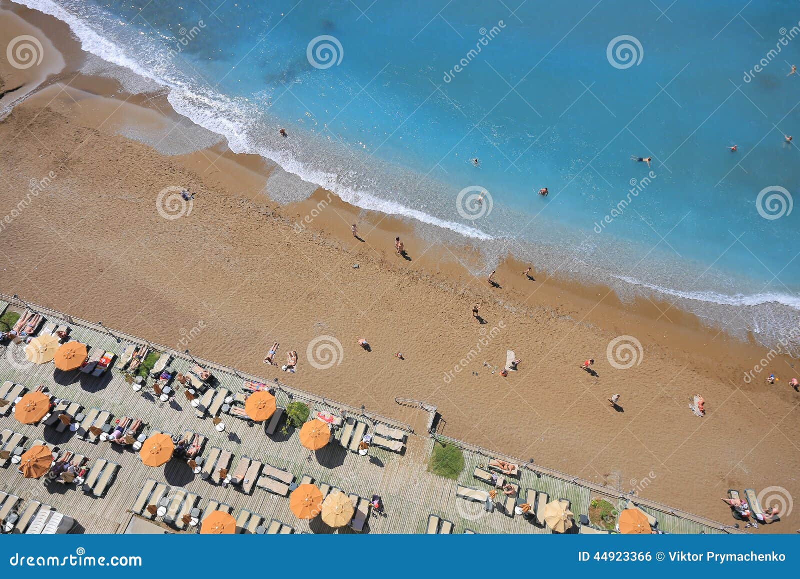 Beach aerial view stock photo. Image of sunbed, nature - 44923366
