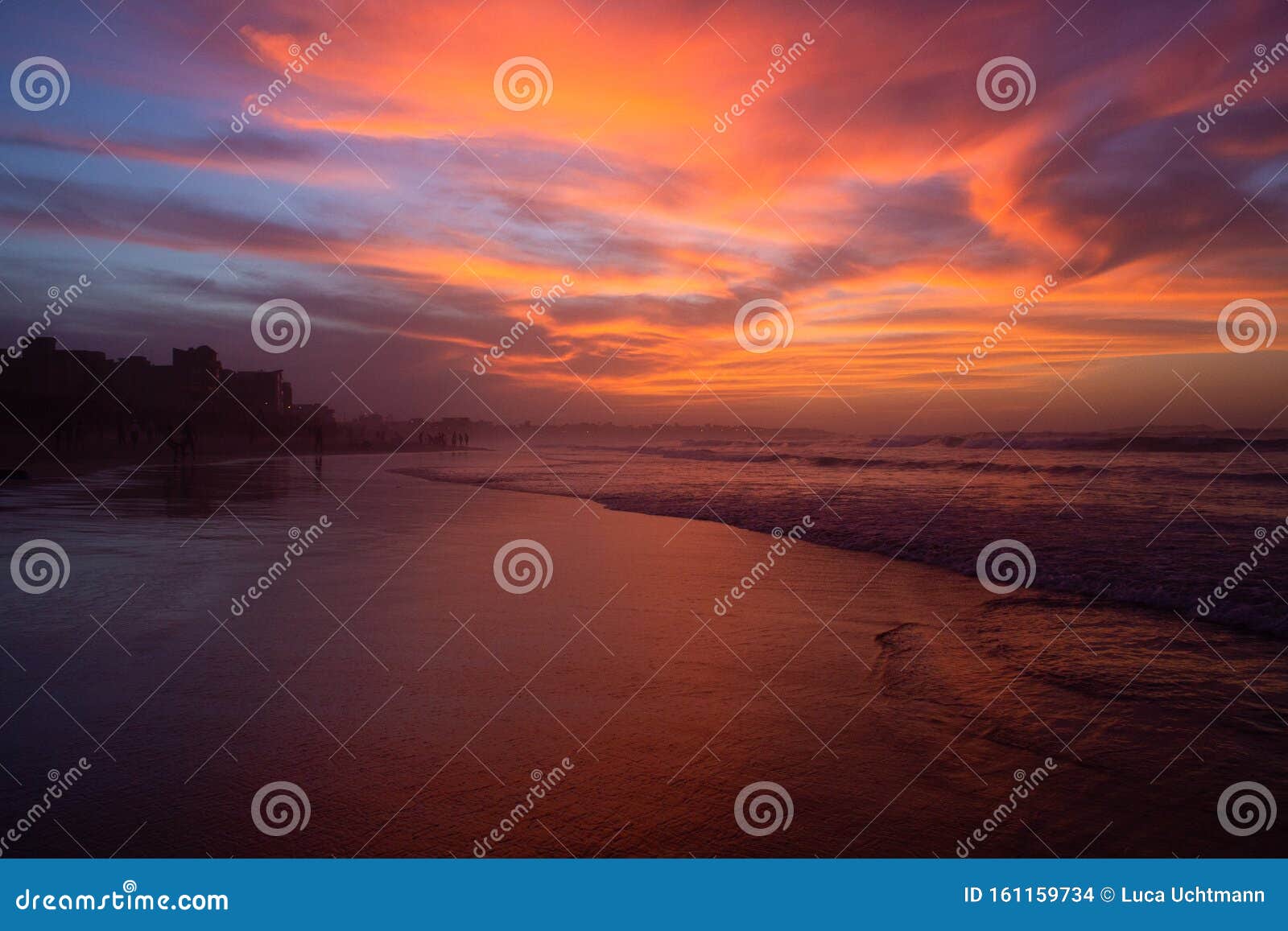 Beach in Africa during an Amazing Sunset Stock Photo - Image of island ...