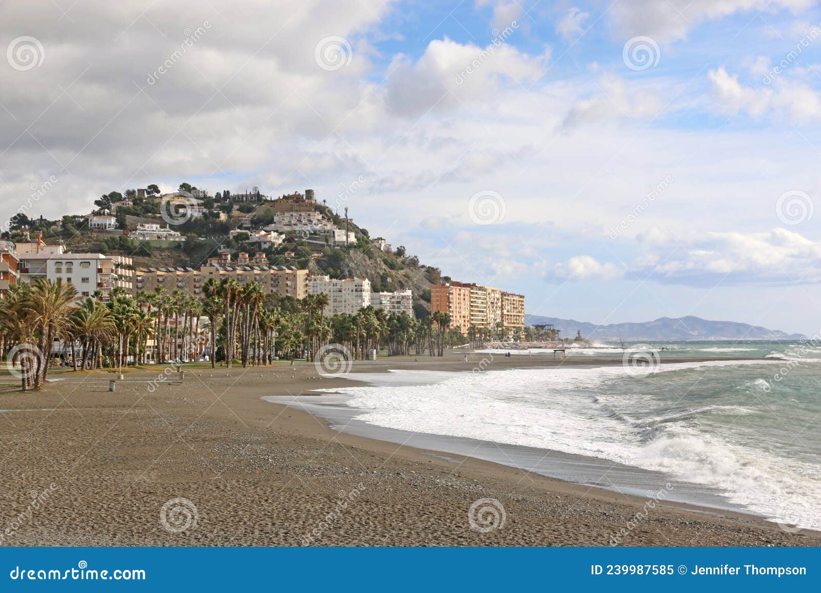 Beach of Almunecar, Spain stock image. Image of spain - 239987585