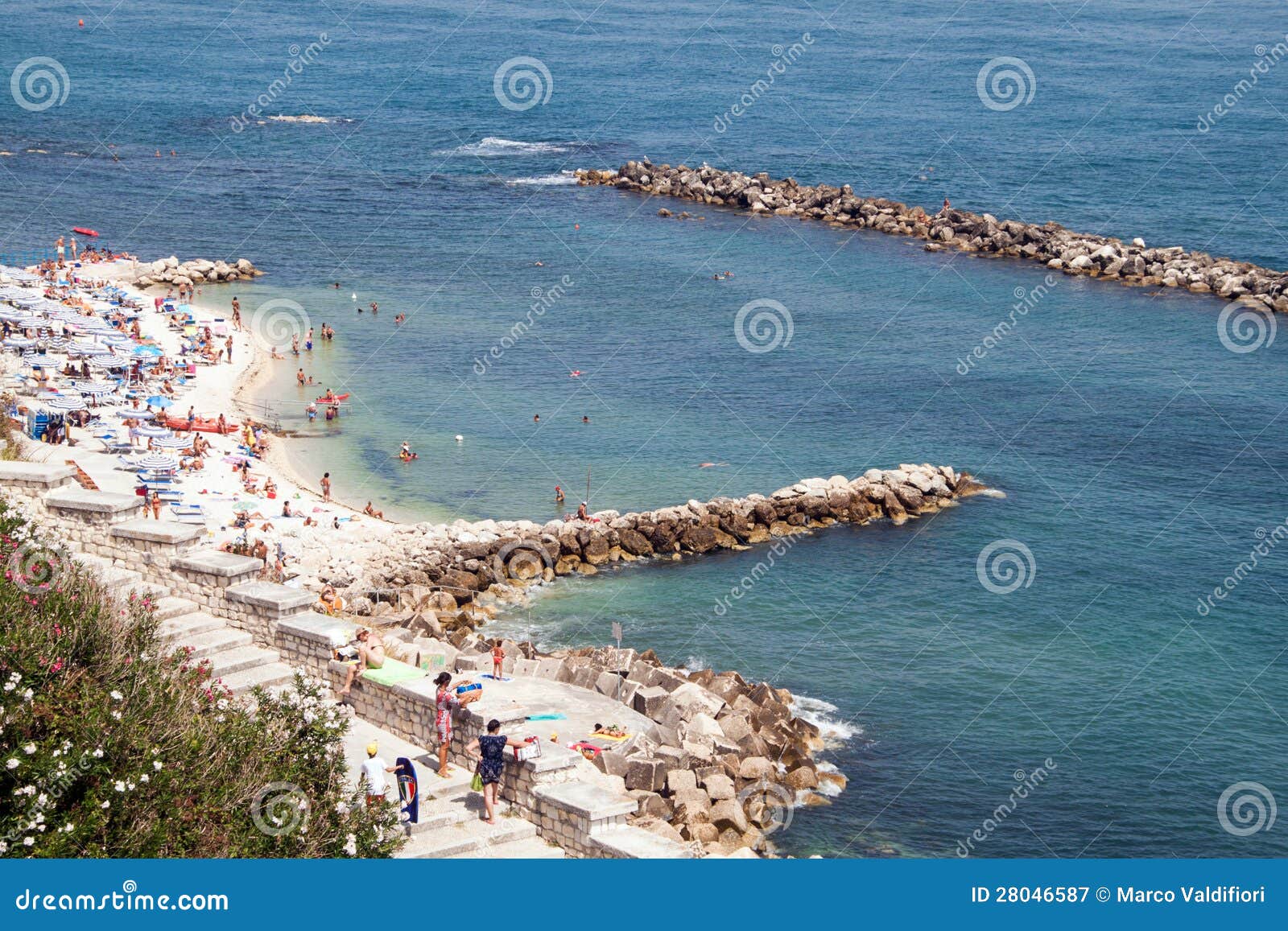 The beach of Ancona stock image. Image of scenic, italian - 28046587
